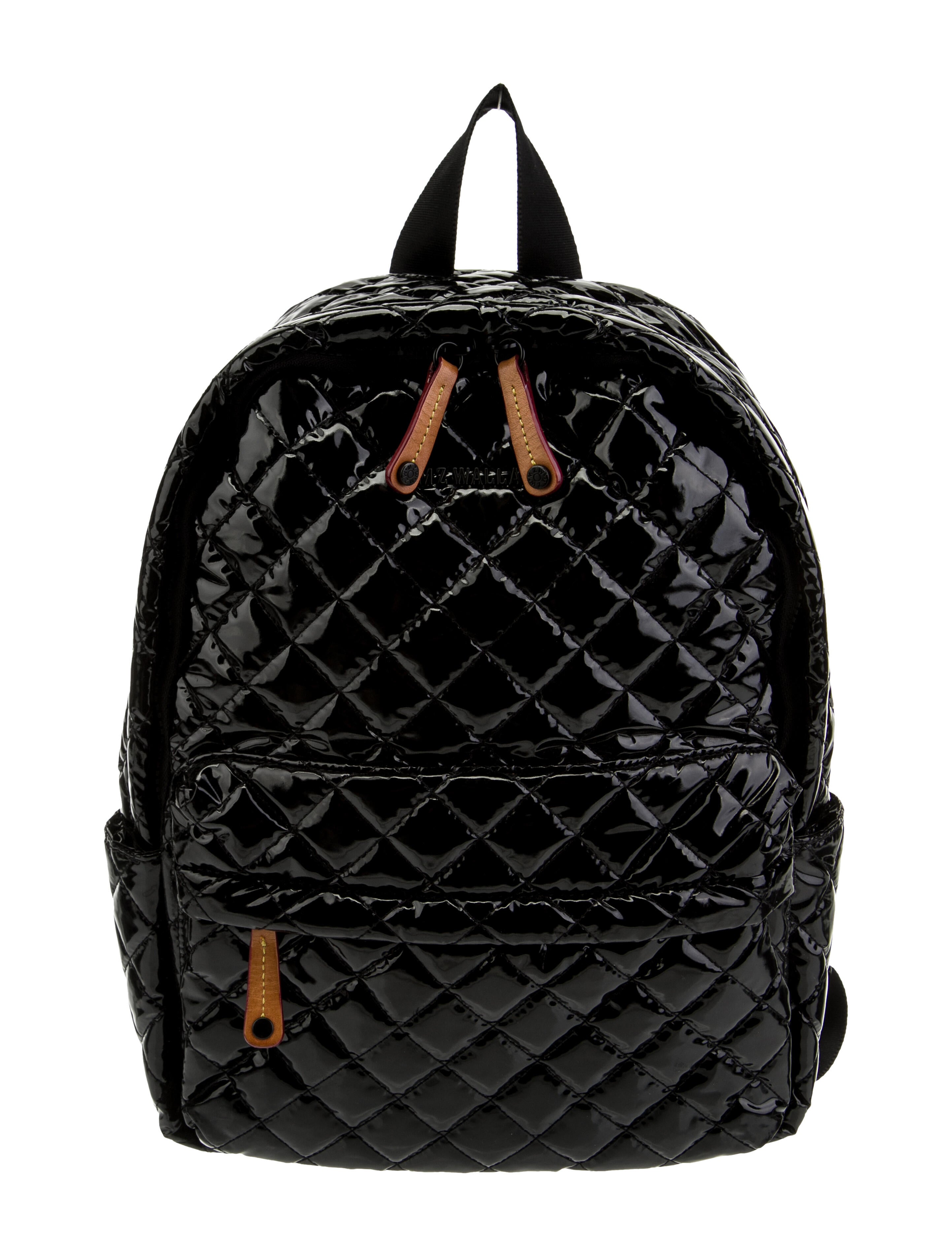 MZ Wallace Quilted Rubber Backpack - Black Backpacks, Handbags ...
