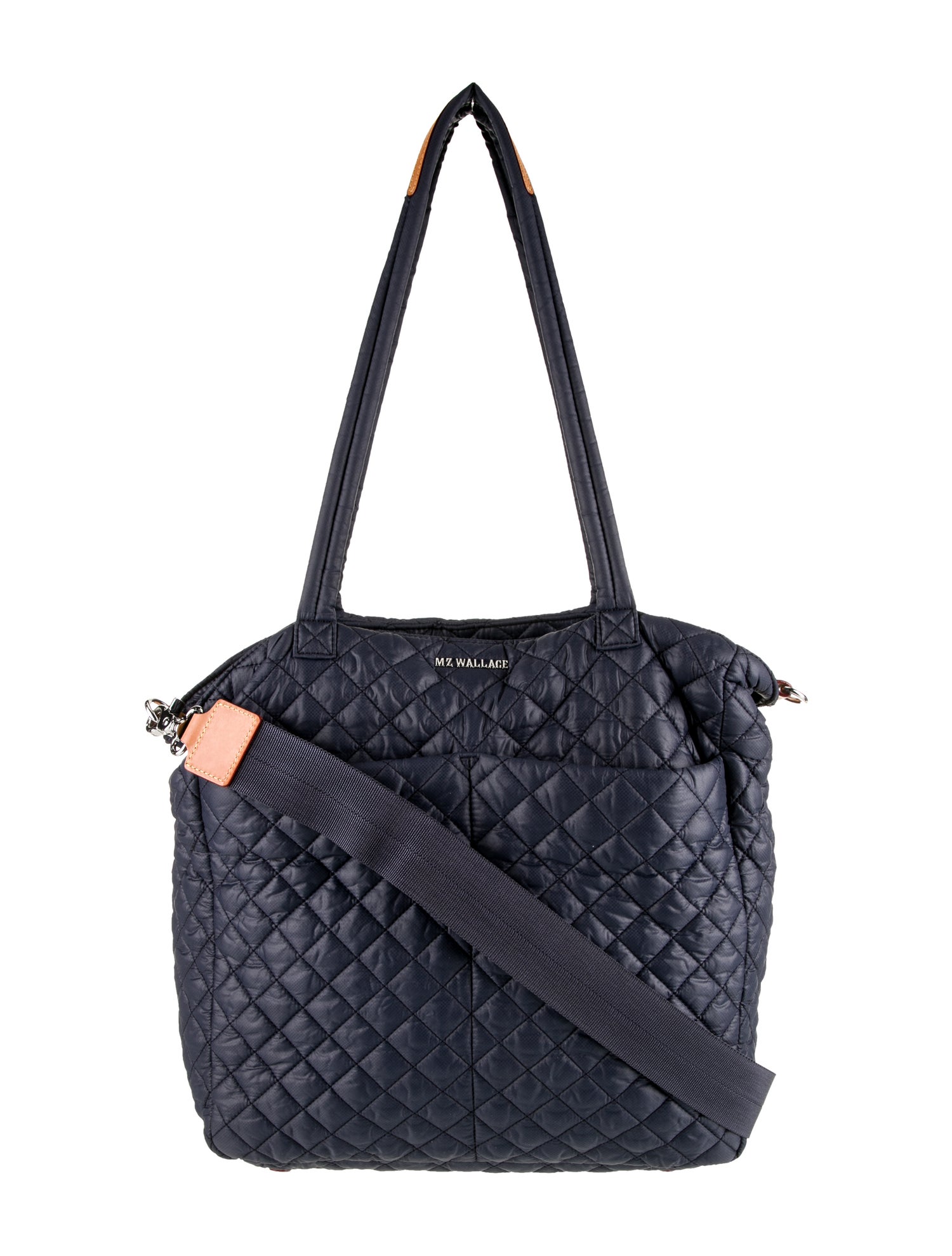 MZ Wallace Convertible Nylon Shoulder Bag - Grey Shoulder Bags ...