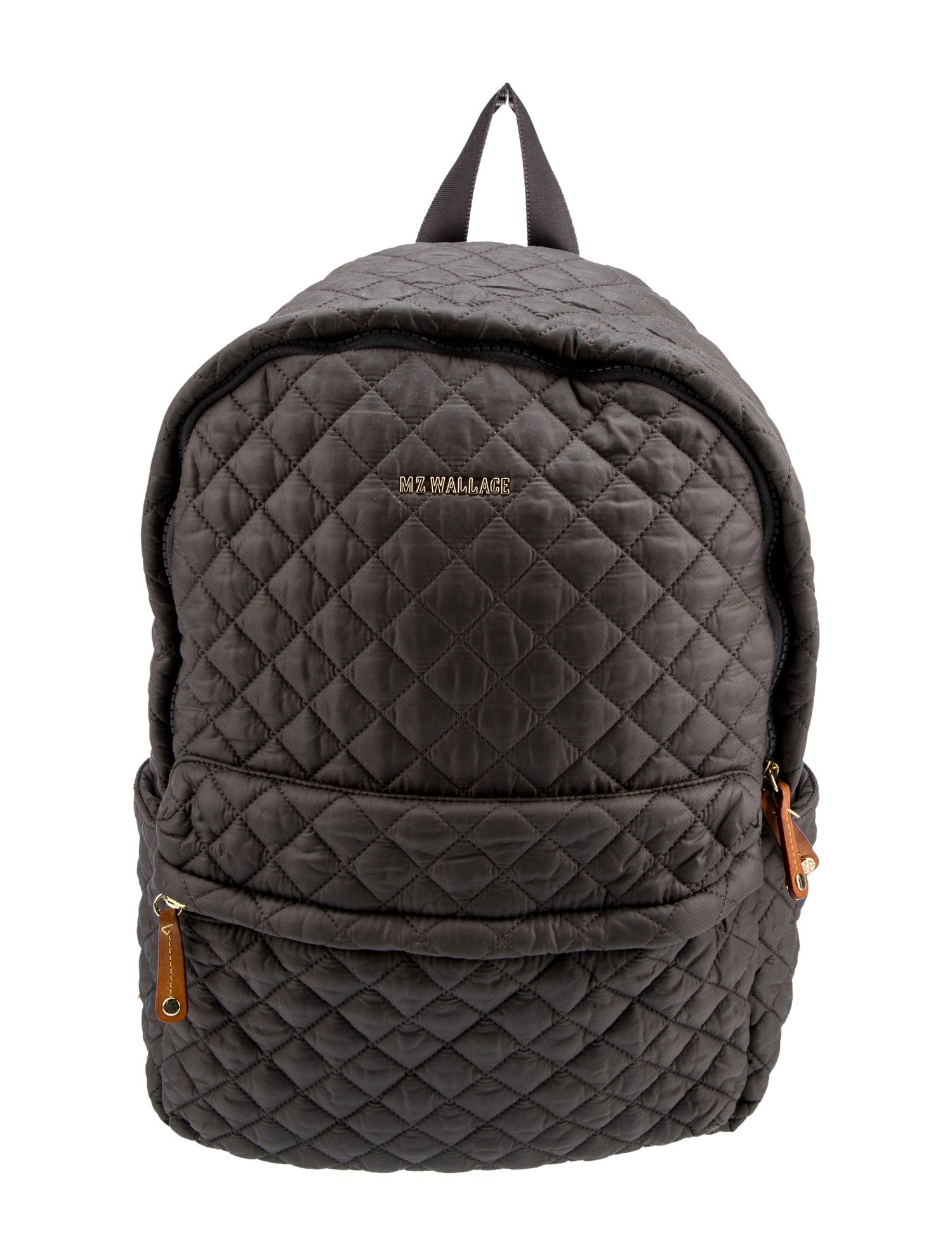 MZ Wallace Nylon Quilted Backpack - Grey Backpacks, Handbags ...