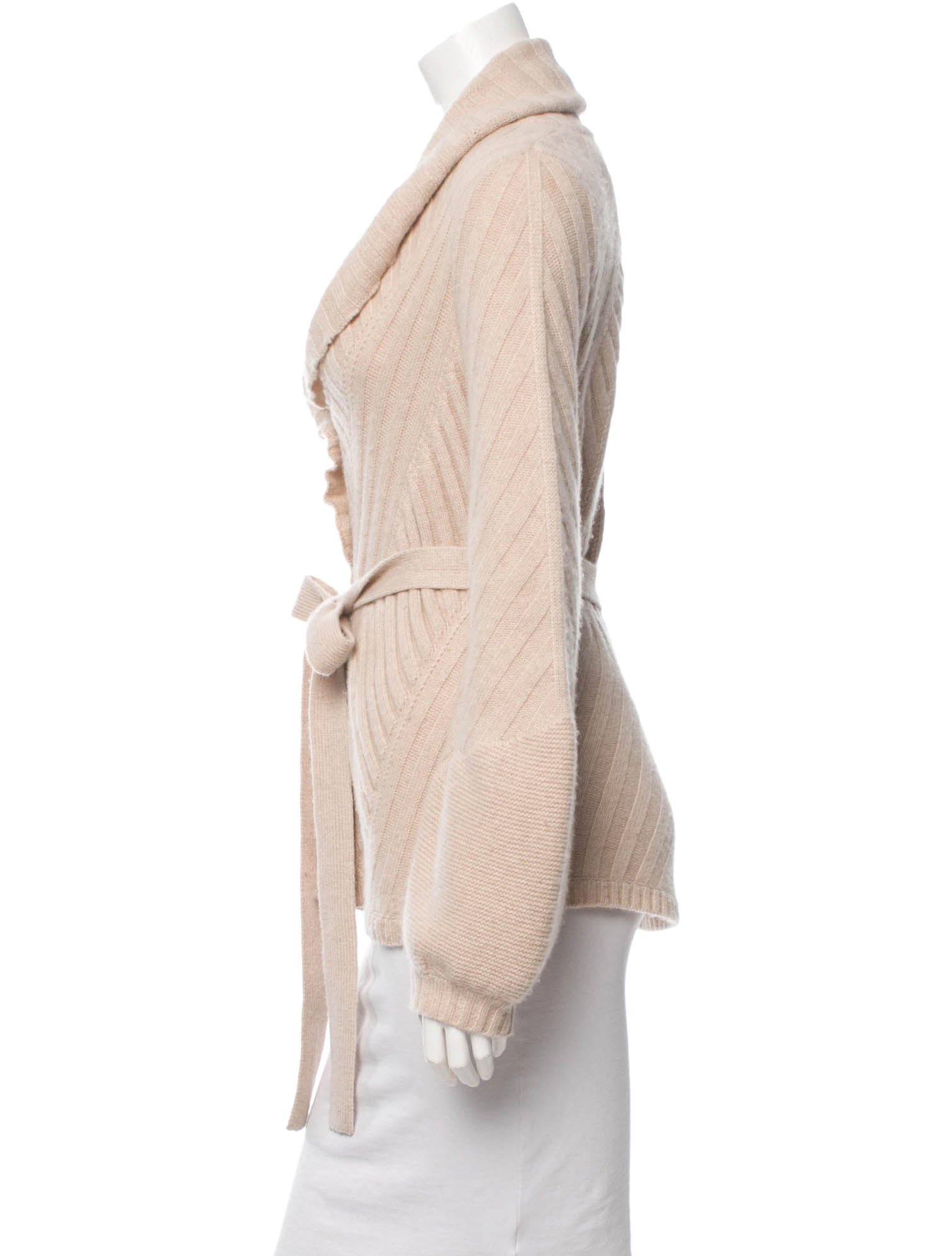 Magaschoni Cashmere Cardigan - Neutrals Knitwear, Clothing - WN122321 ...