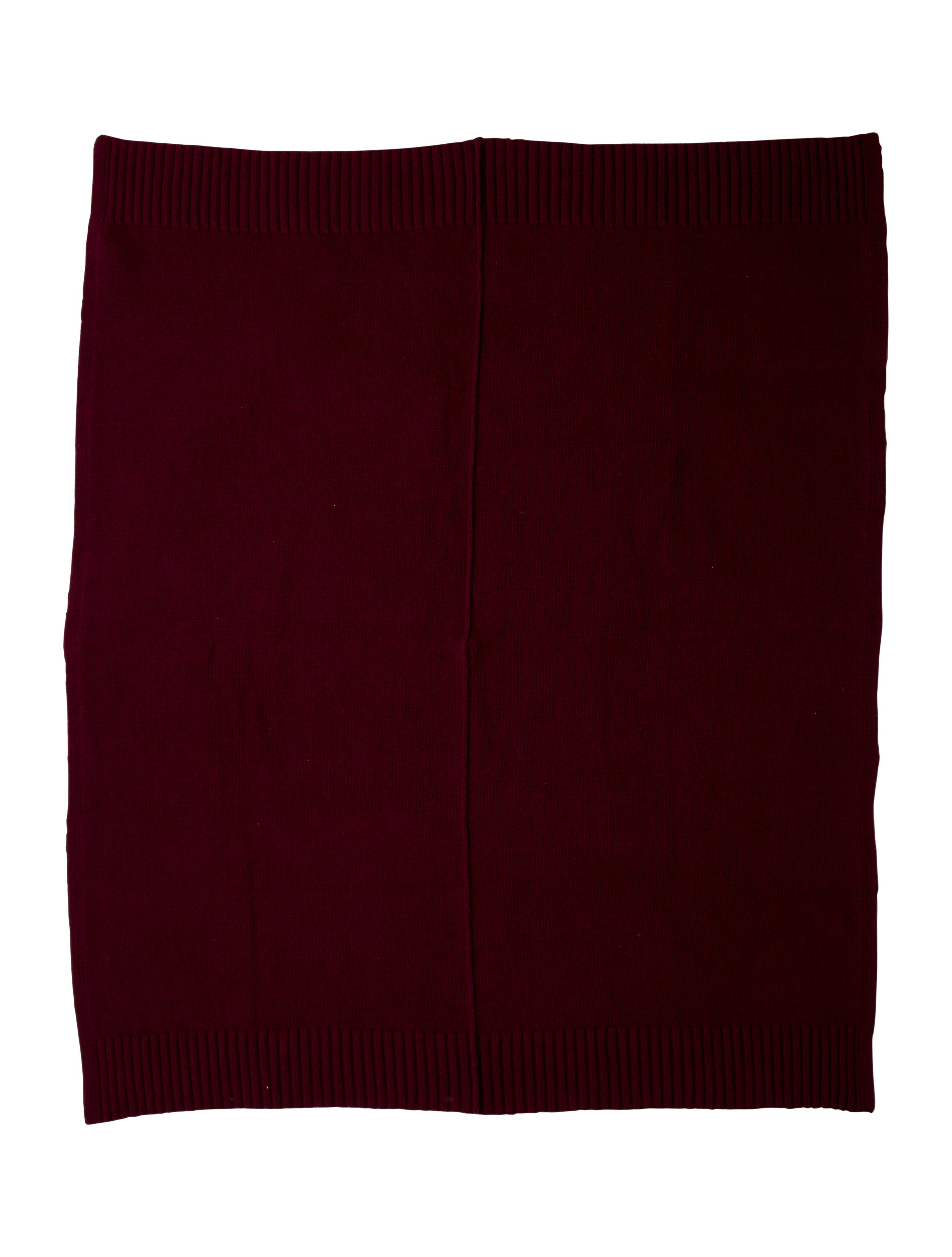 Magaschoni Cashmere Throw Blanket - Burgundy Throws, Pillows & Throws ...