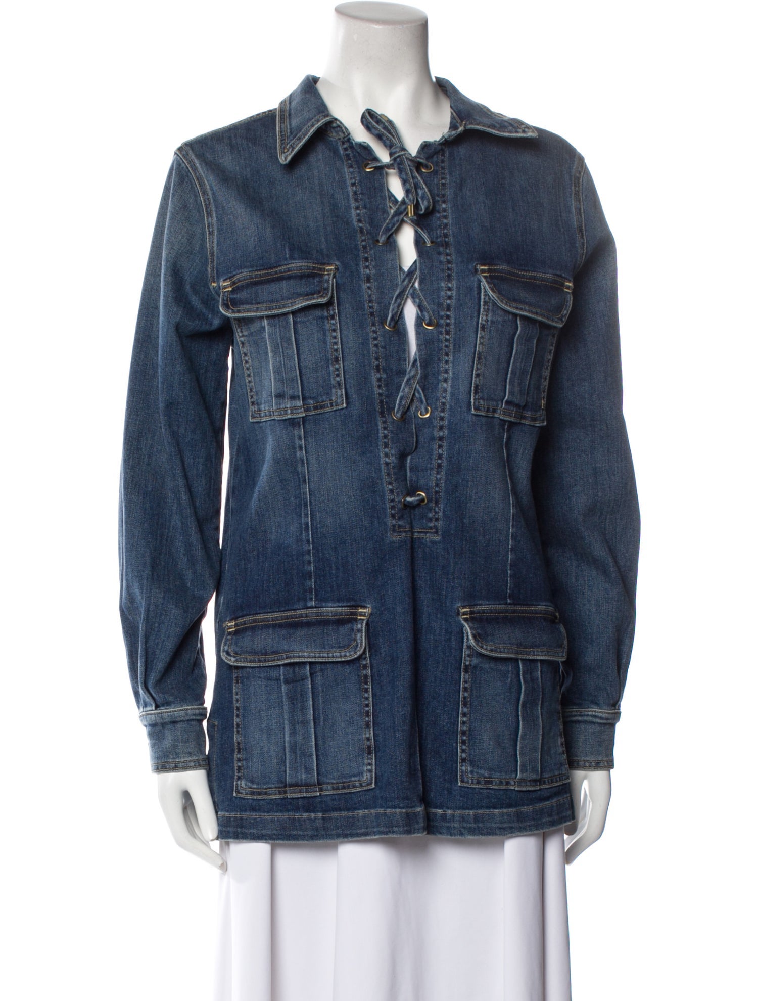 Nili Lotan Denim Jacket - Blue Jackets, Clothing - WN5117342 | The RealReal