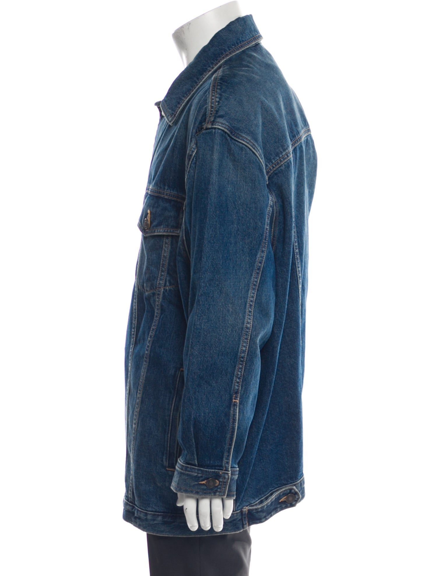 Vetements x Levi's 2018 Colorblock Pattern Denim Jacket - Blue ...