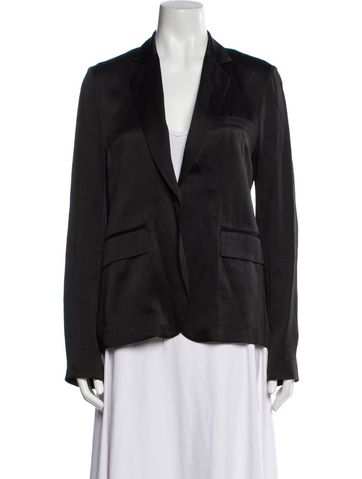 Nili Lotan Silk Blazer - Black Jackets, Clothing - WN5151963 | The RealReal