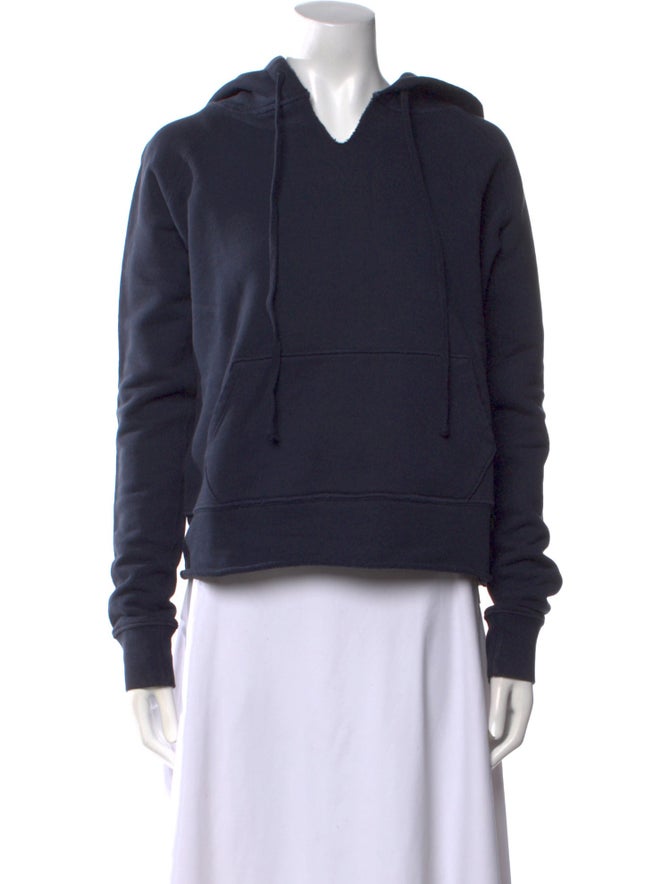 Nili Lotan Crew Neck Long Sleeve Sweatshirt - Blue Tops, Clothing ...