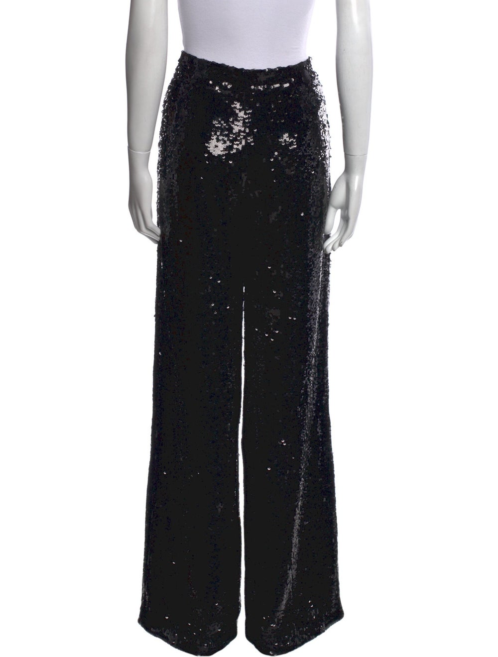 Nili Lotan Wide Leg Pants - Black, 9.75" Rise Pants, Clothing ...