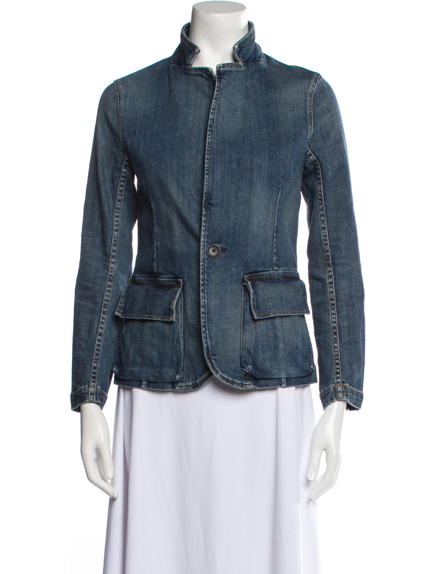 Nili Lotan Denim Jacket - Blue Jackets, Clothing - WN599283 | The RealReal