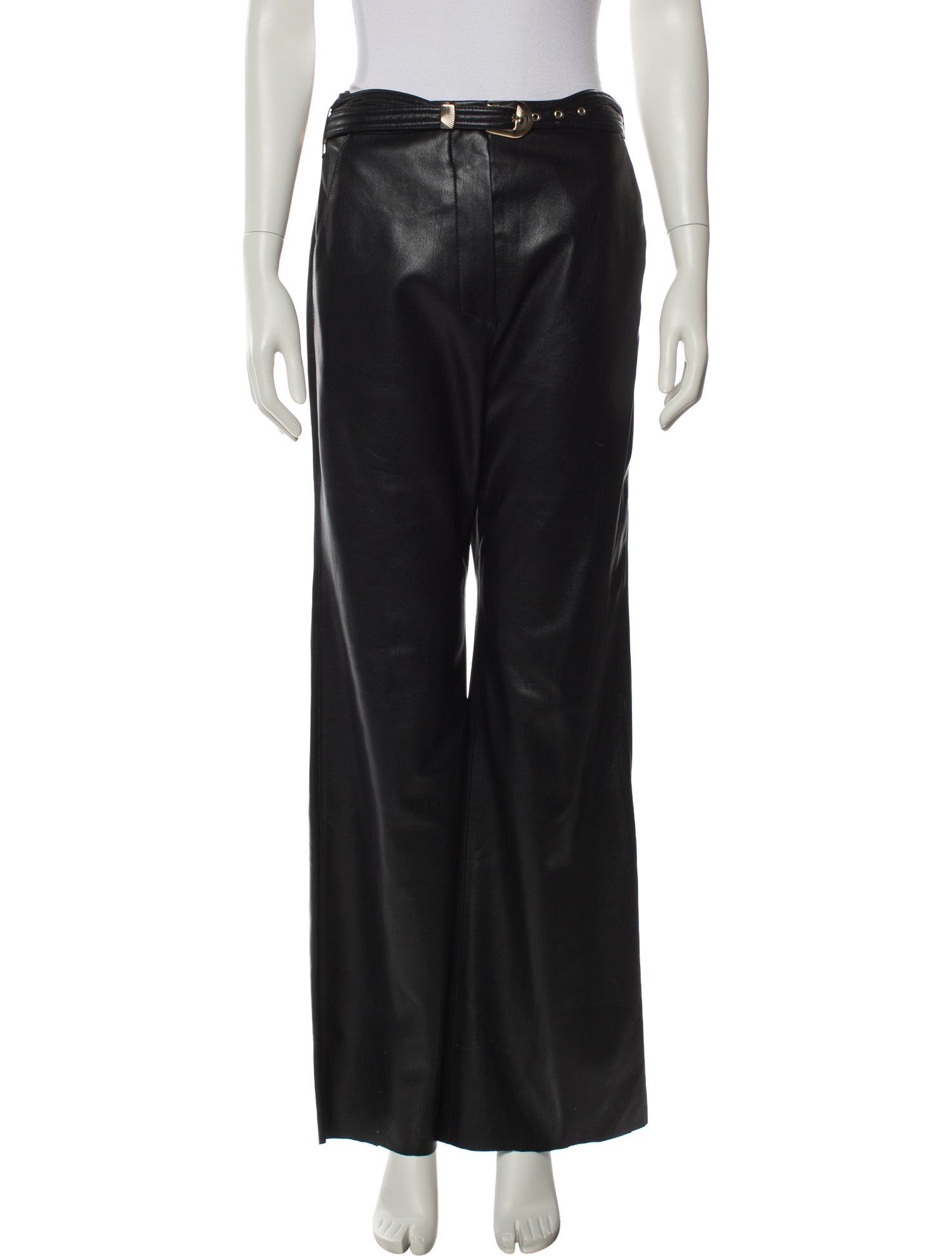 Nanushka Wide Leg Pants - Black, 13" Rise Pants, Clothing - WN949893 ...