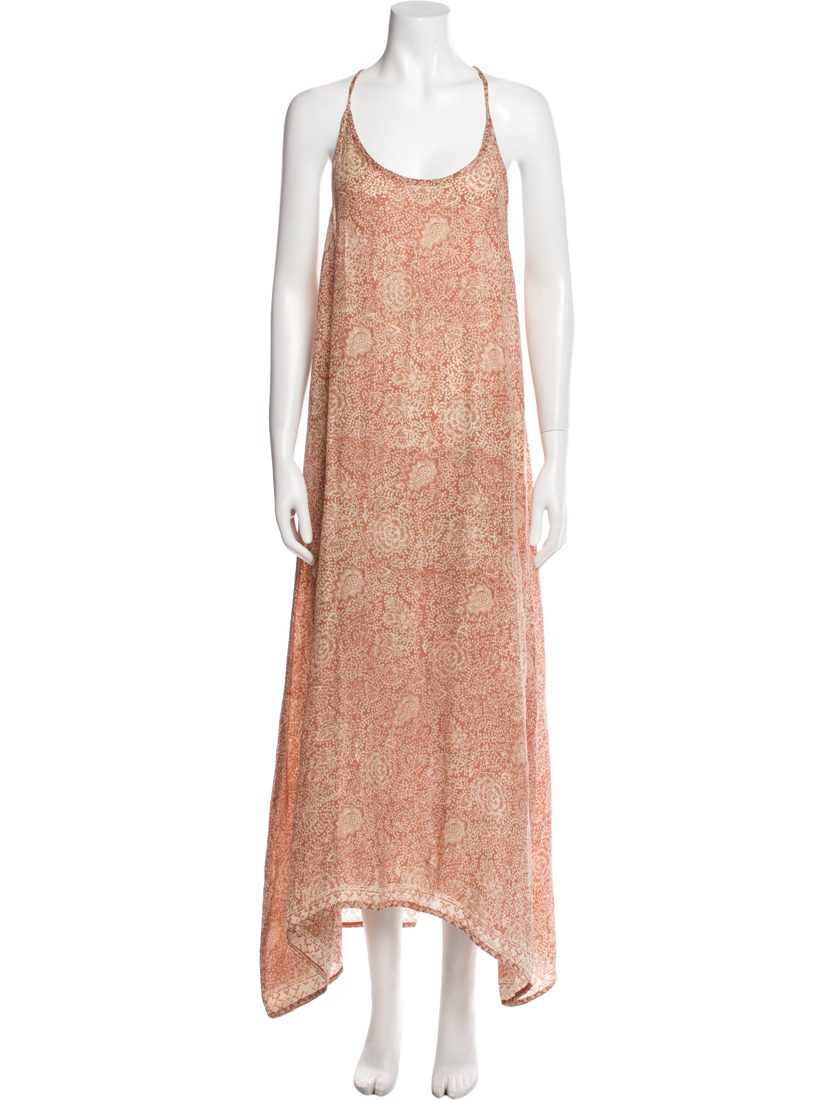 Natalie Martin Silk Long Dress - Neutrals Dresses, Clothing ...