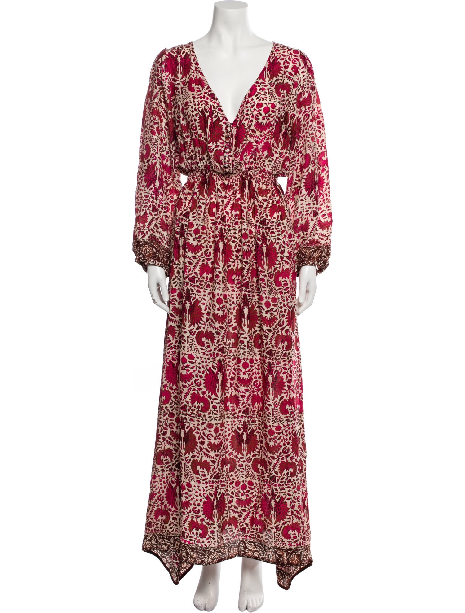 Natalie Martin Silk Long Dress - Neutrals Dresses, Clothing ...