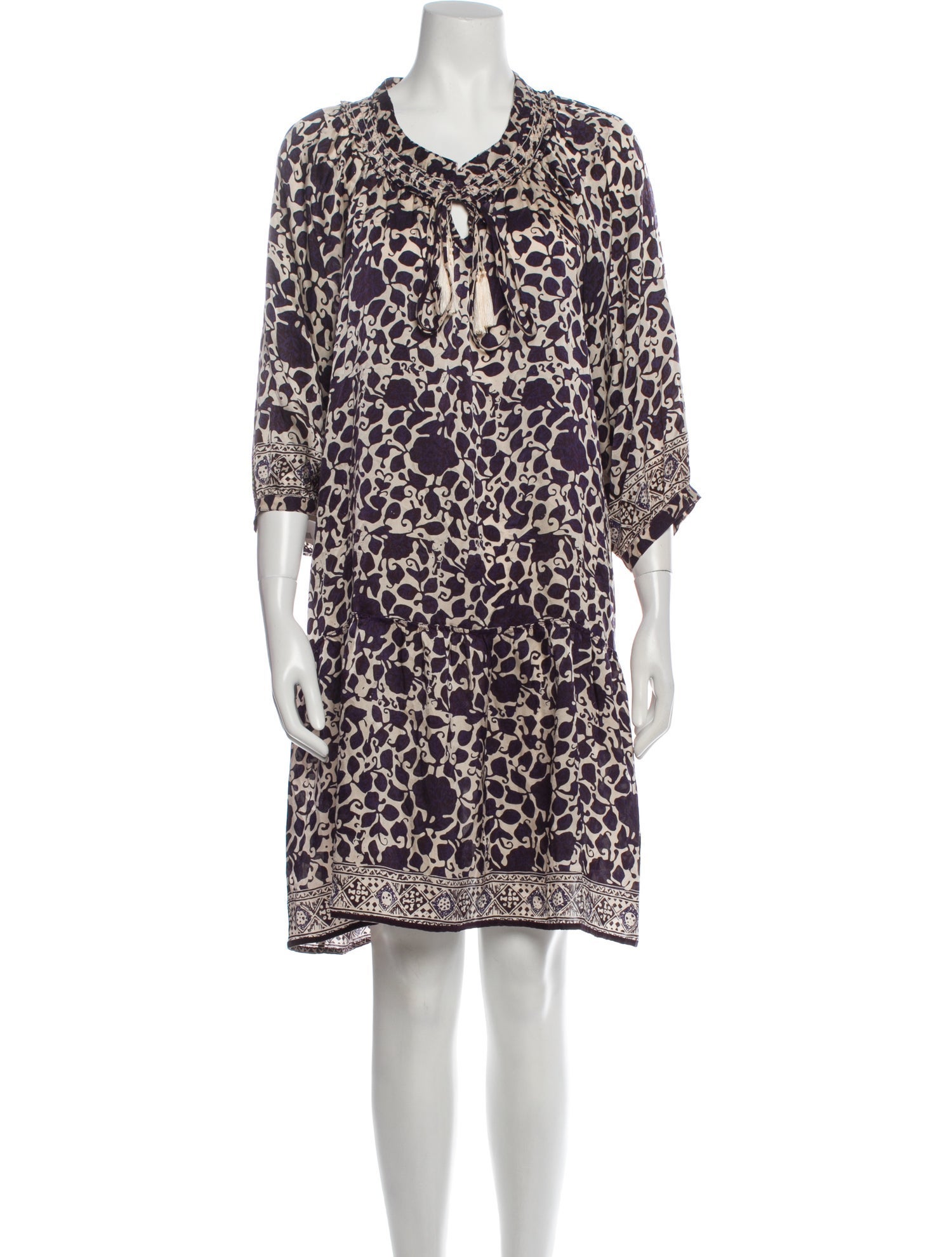 Natalie Martin Silk Knee-Length Dress - Neutrals Dresses, Clothing ...