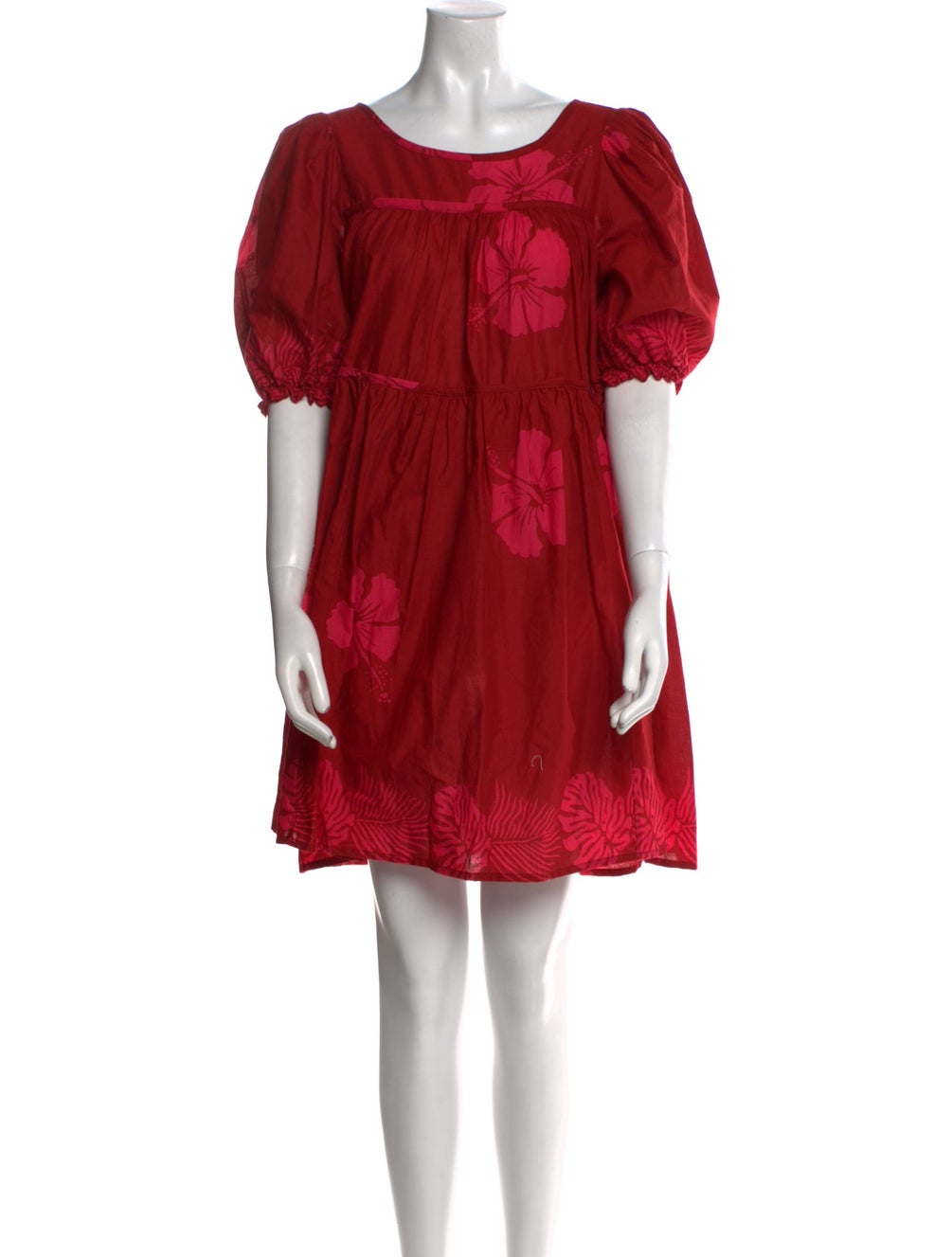 Natalie Martin Printed Mini Dress - Red Dresses, Clothing - WNATM38007 ...