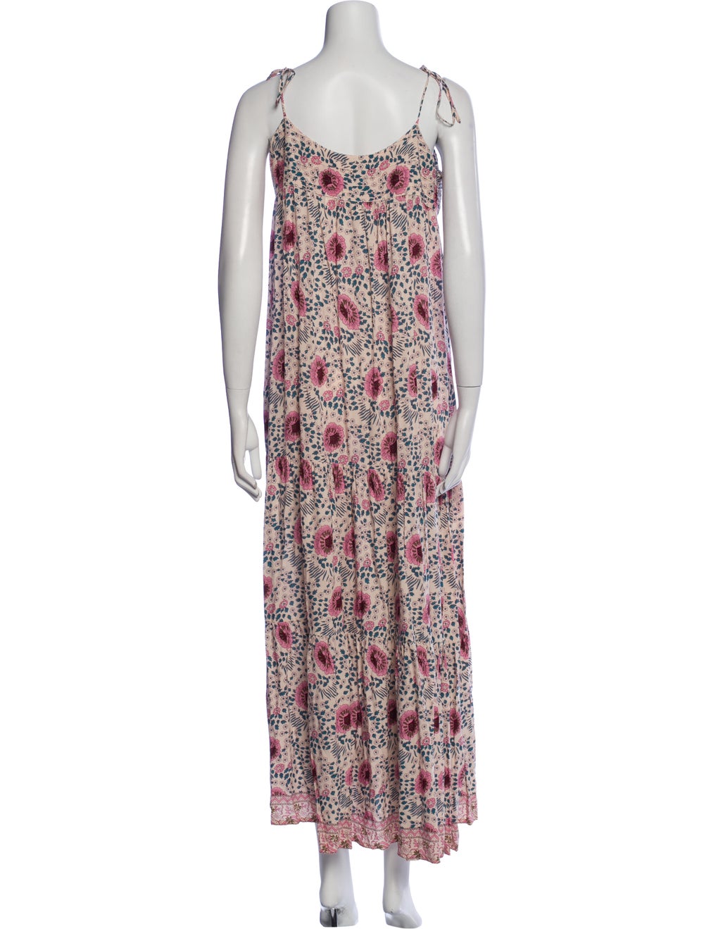 Natalie Martin Floral Print Long Dress - Neutrals Dresses, Clothing ...
