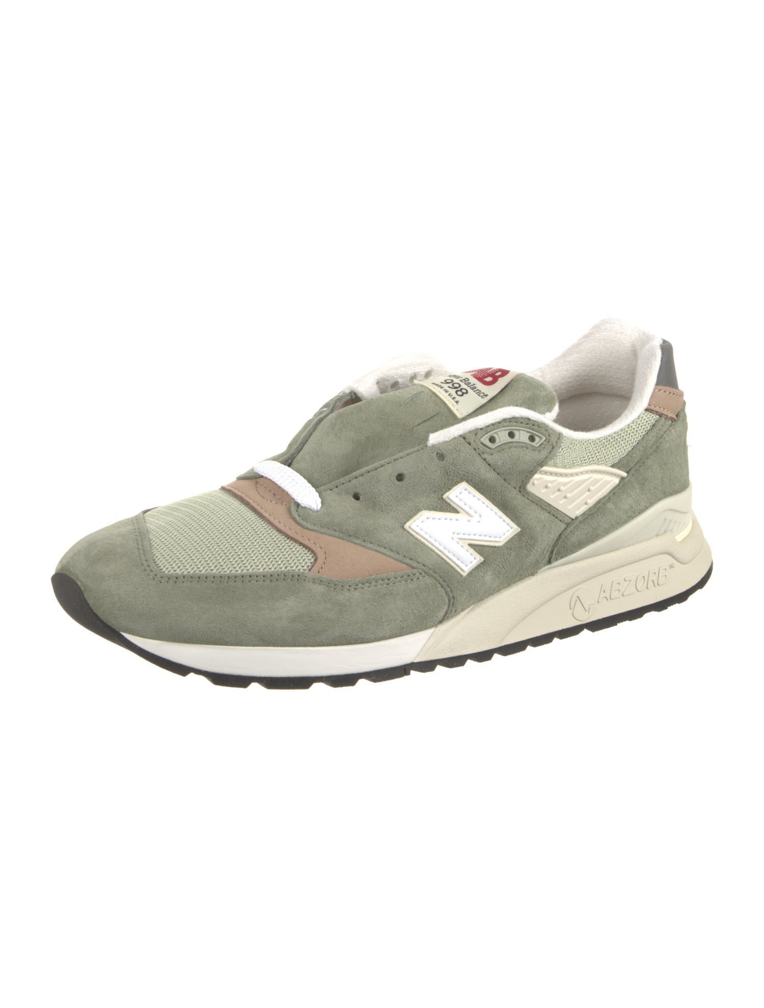 New Balance Suede Printed Athletic Sneakers - Green Sneakers, Shoes ...