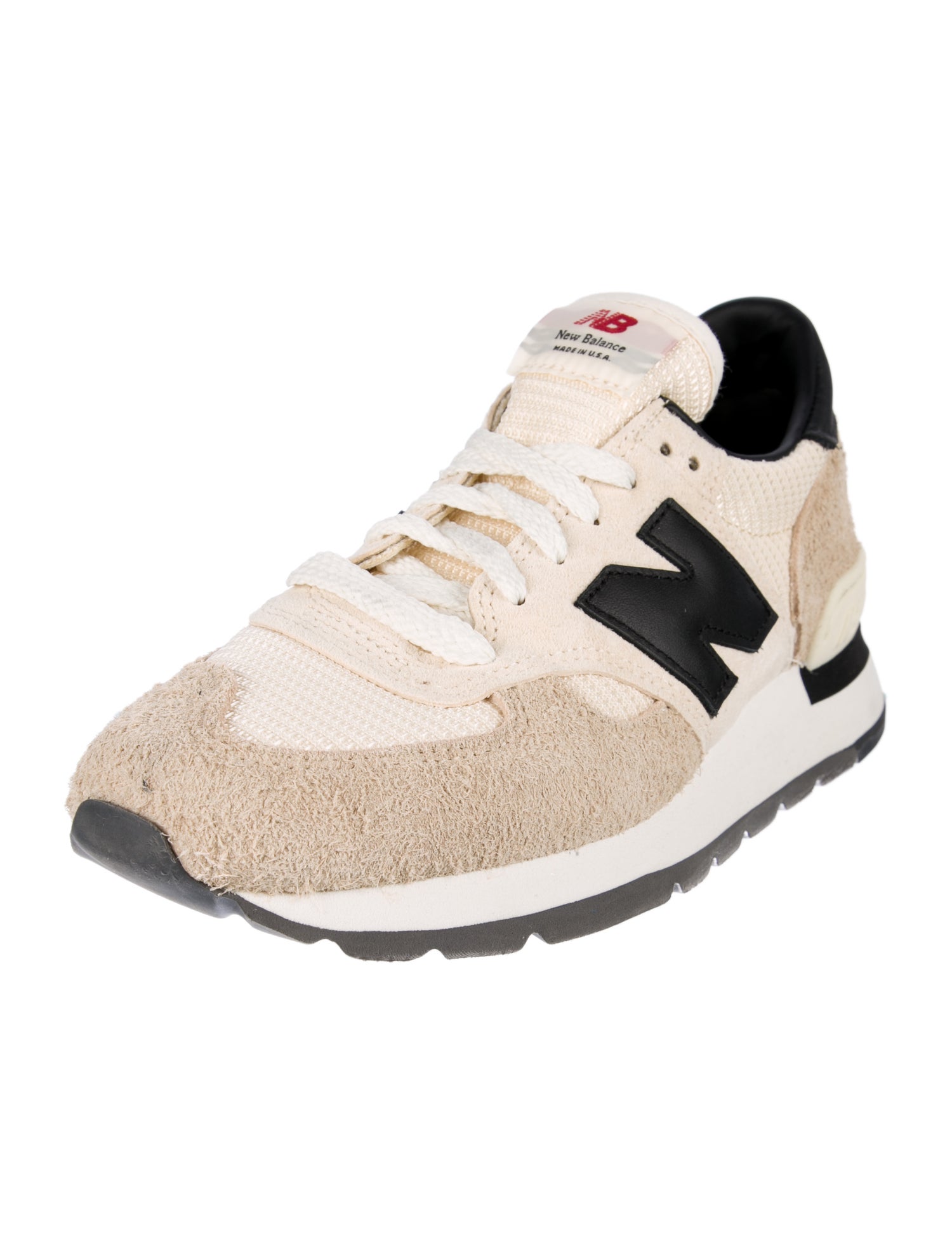 New Balance Suede Colorblock Pattern Sneakers - Grey Sneakers, Shoes ...