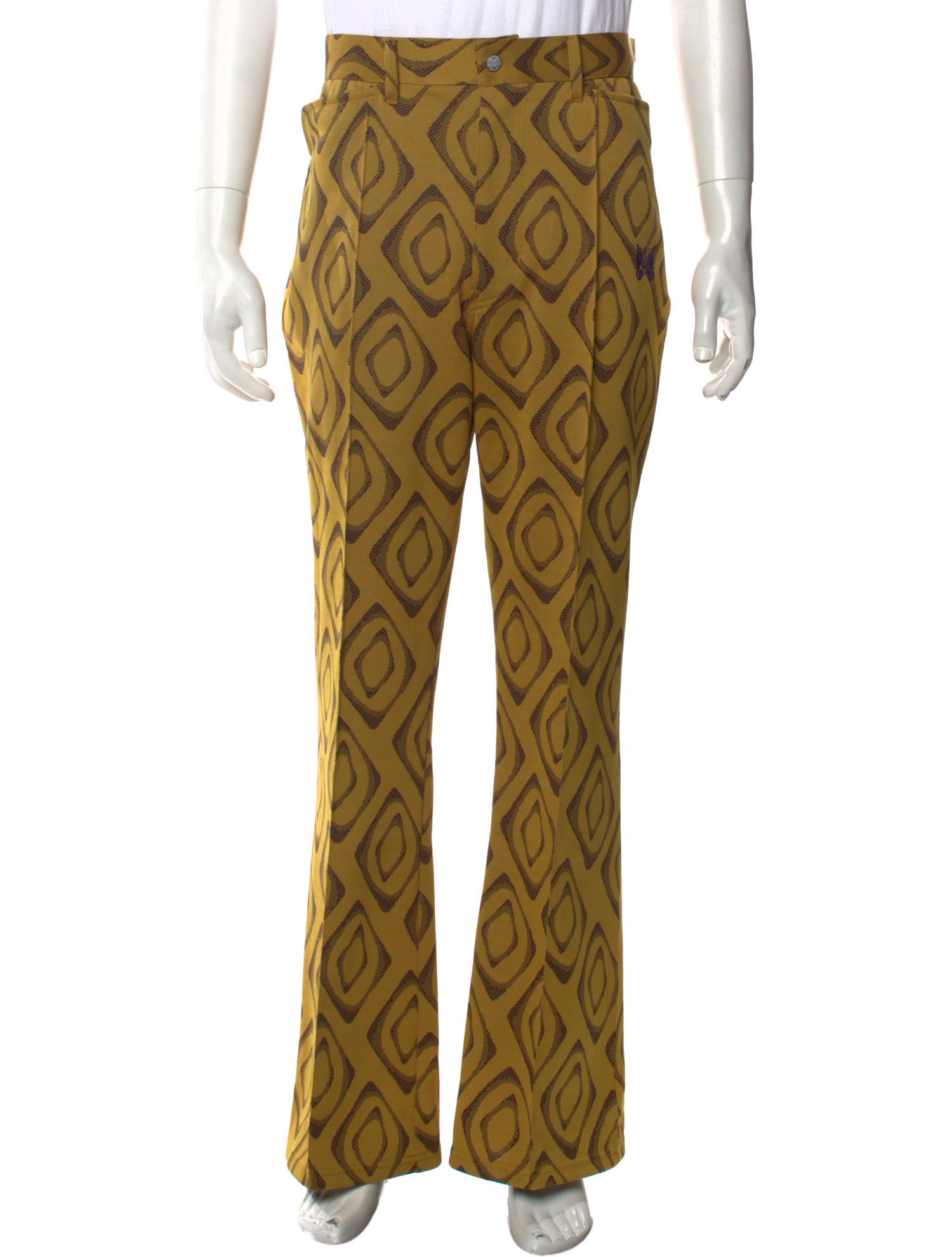 Needles Printed Pants w/ Tags - Yellow, 13" Rise Pants, Clothing ...