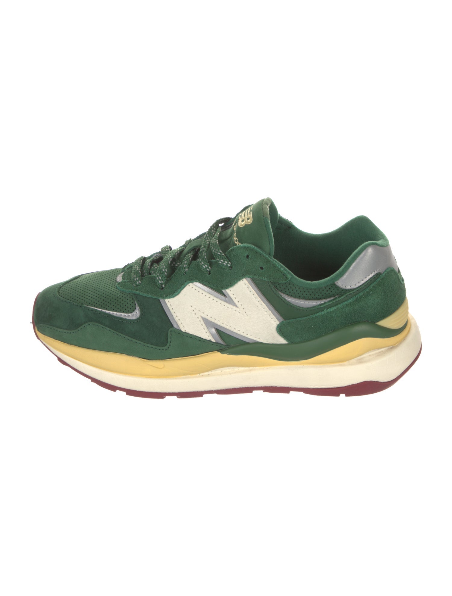 New Balance x Brick & Wood Suede Printed Athletic Sneakers - Green ...