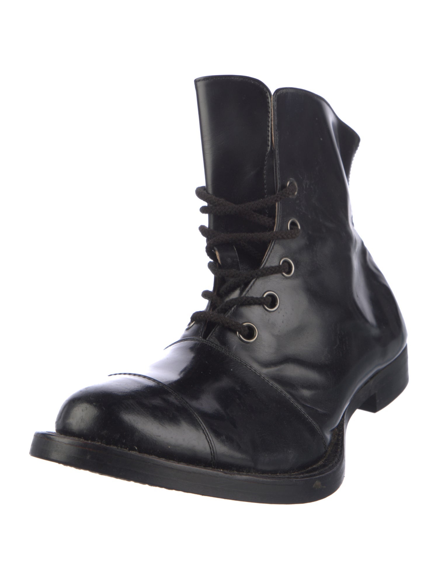 Christopher Nemeth Leather Lace-Up Boots - Black Boots, Shoes ...