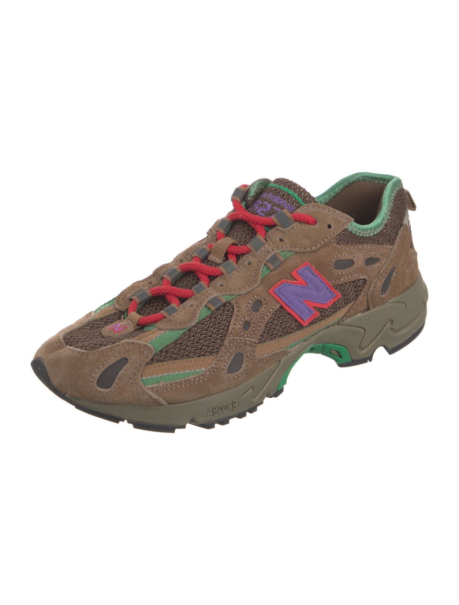 New Balance x Stray Rats Suede Printed Athletic Sneakers - Brown ...