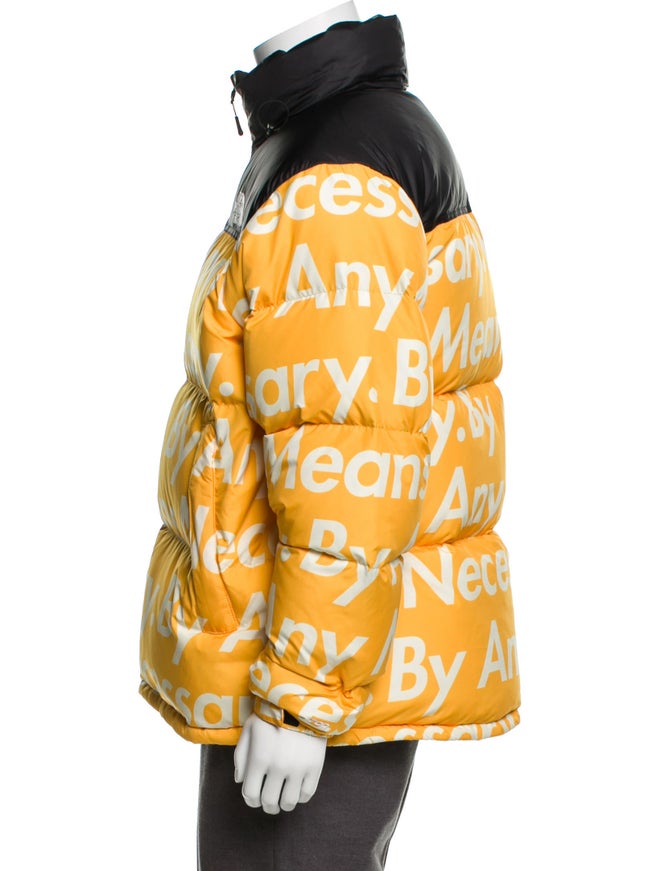 The North Face x Supreme By Any Means Necessary Nuptse Jacket - Yellow ...
