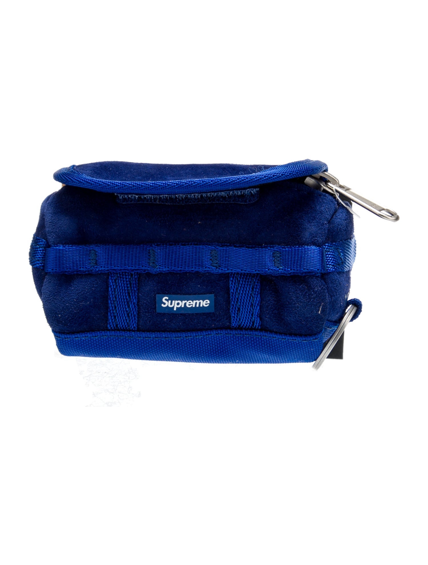 The North Face x Supreme Suede Base Camp Duffle Keychain w/ Tags - Blue ...