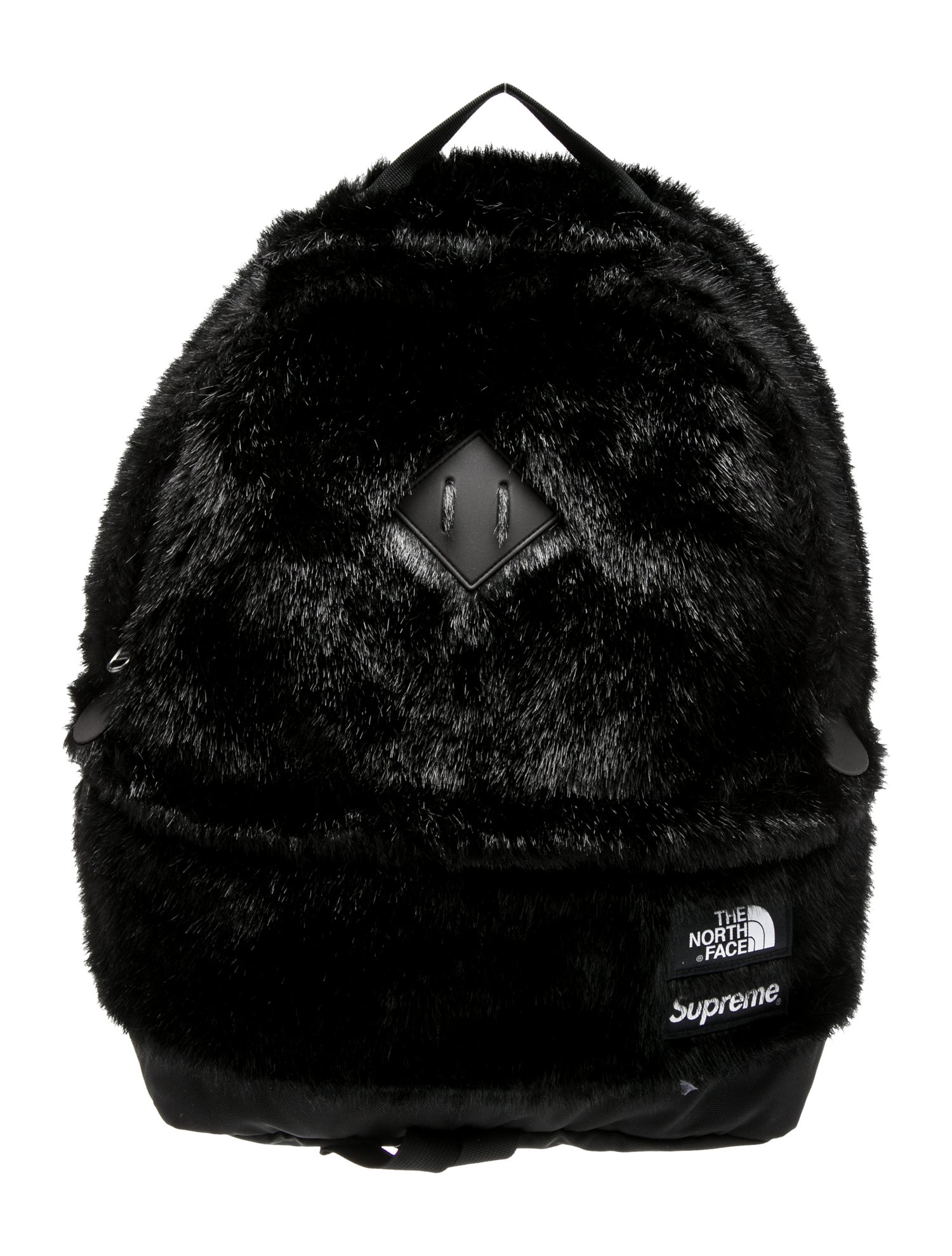 The North Face x Supreme Faux Fur Backpack - Black Backpacks, Bags - WNFSU22231 | The RealReal