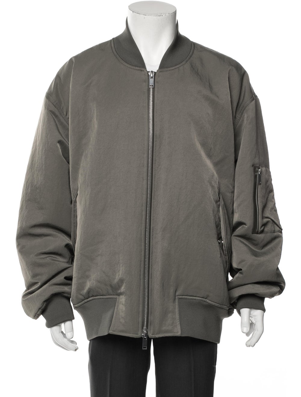 Studio Nicholson Bomber Jacket Green Satin Lining - Gem