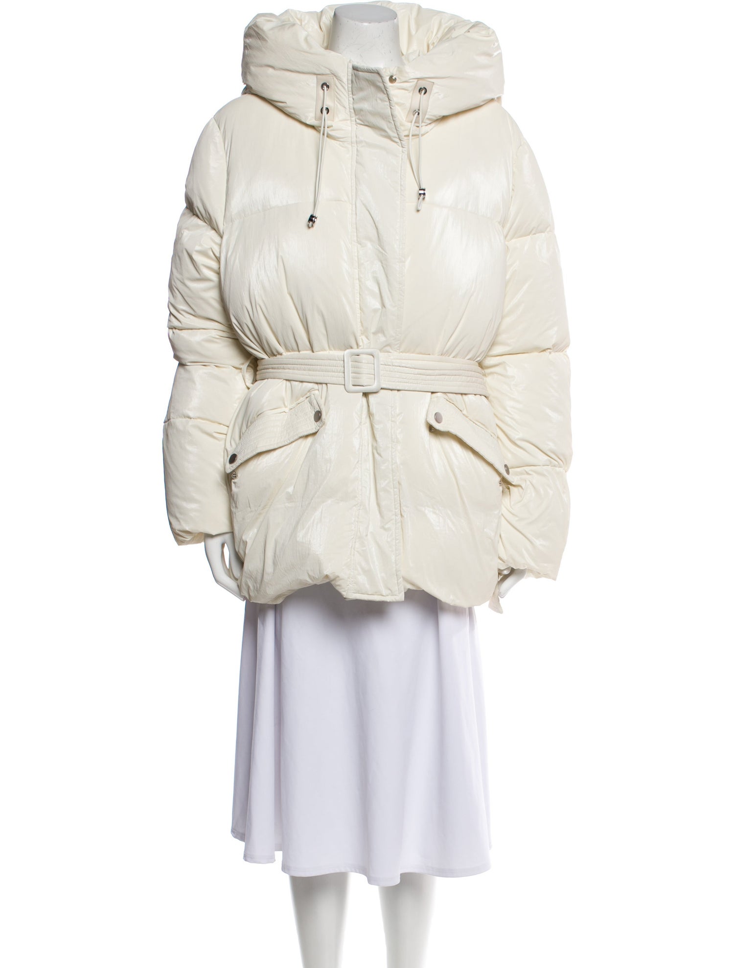 Nicole Benisti Down Coat - White Coats, Clothing - WNICO20469 | The ...