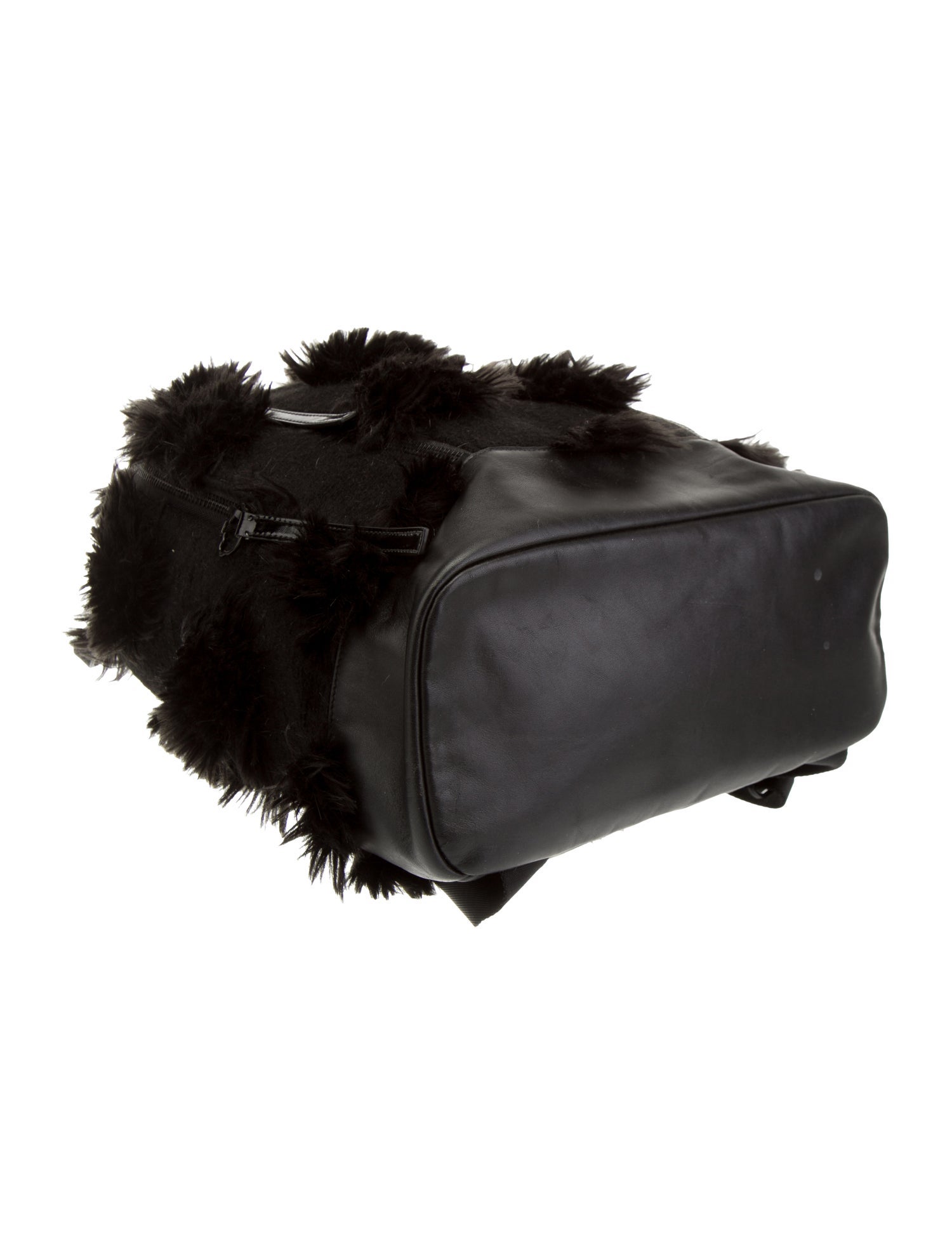Nicopanda Faux Fur Backpack w/Tags - Black Backpacks, Handbags ...