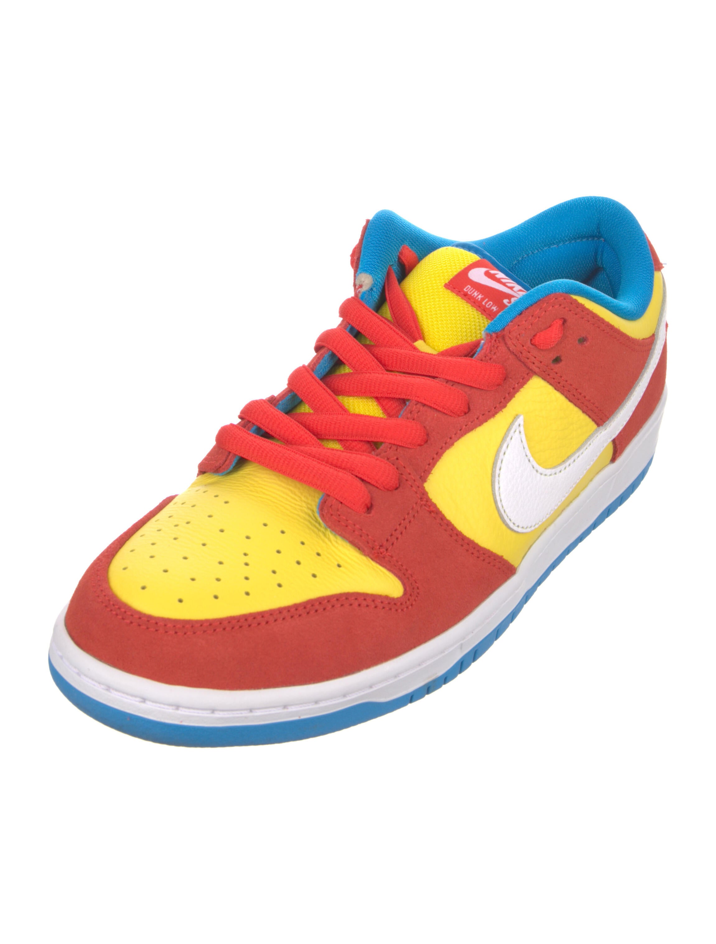 Nike SB Dunk Low Pro Bart Simpson Athletic Sneakers - Yellow Sneakers ...