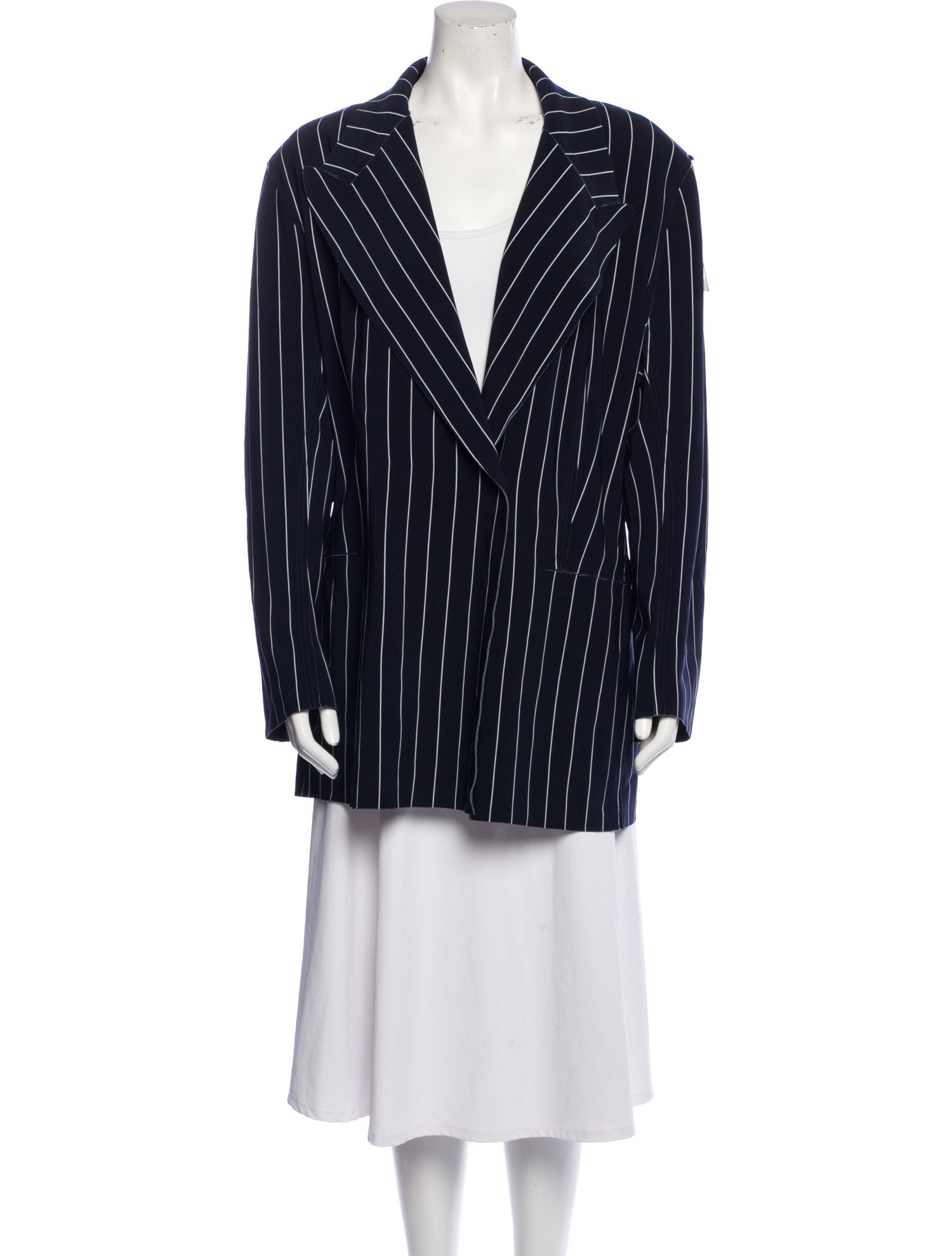 Norma Kamali Striped Blazer w/ Tags - Blue Jackets, Clothing - WNK49073 | The RealReal