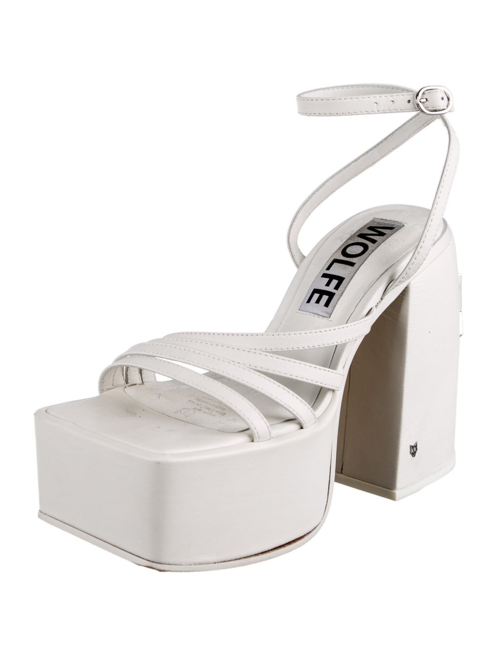 Naked Wolfe Leather Sandals - White Sandals, Shoes - WNKDW20372 | The ...