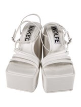 Naked Wolfe Leather Sandals - White Sandals, Shoes - WNKDW20372 | The ...