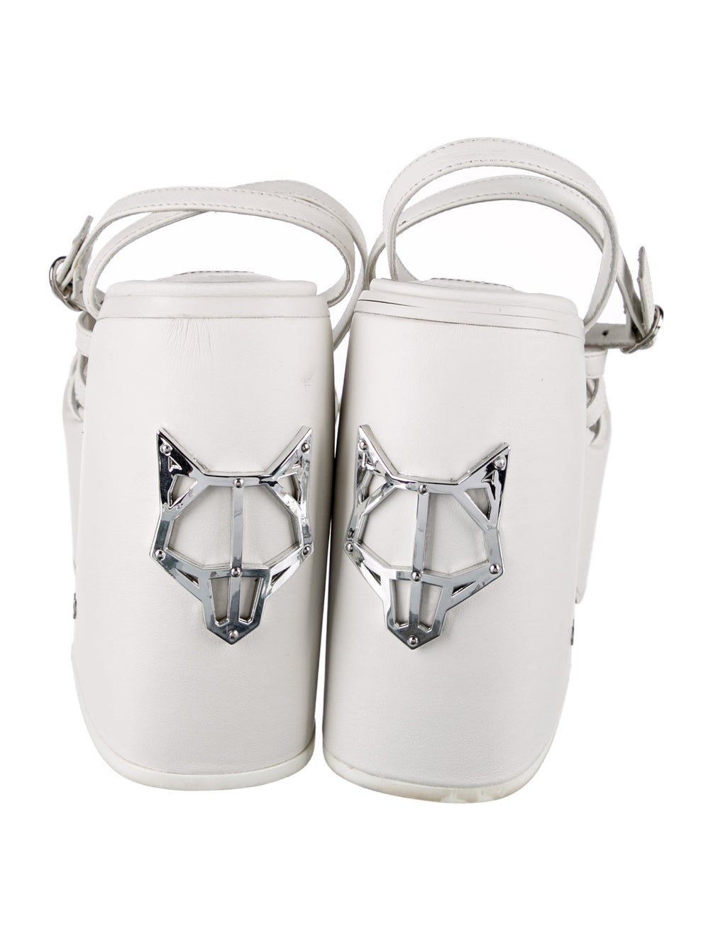 Naked Wolfe Leather Sandals - White Sandals, Shoes - WNKDW20372 | The ...