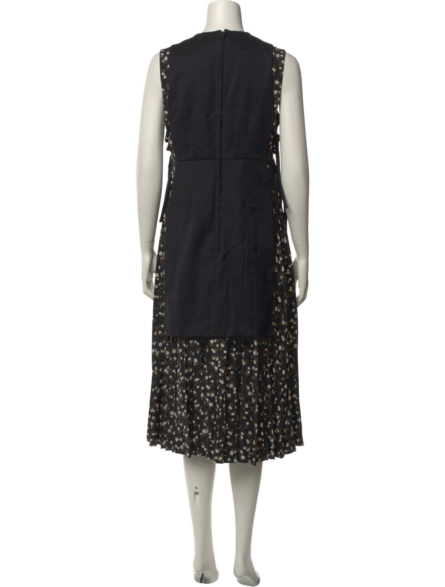 noir kei ninomiya Crew Neck Midi Length Dress - Black Dresses, Clothing ...