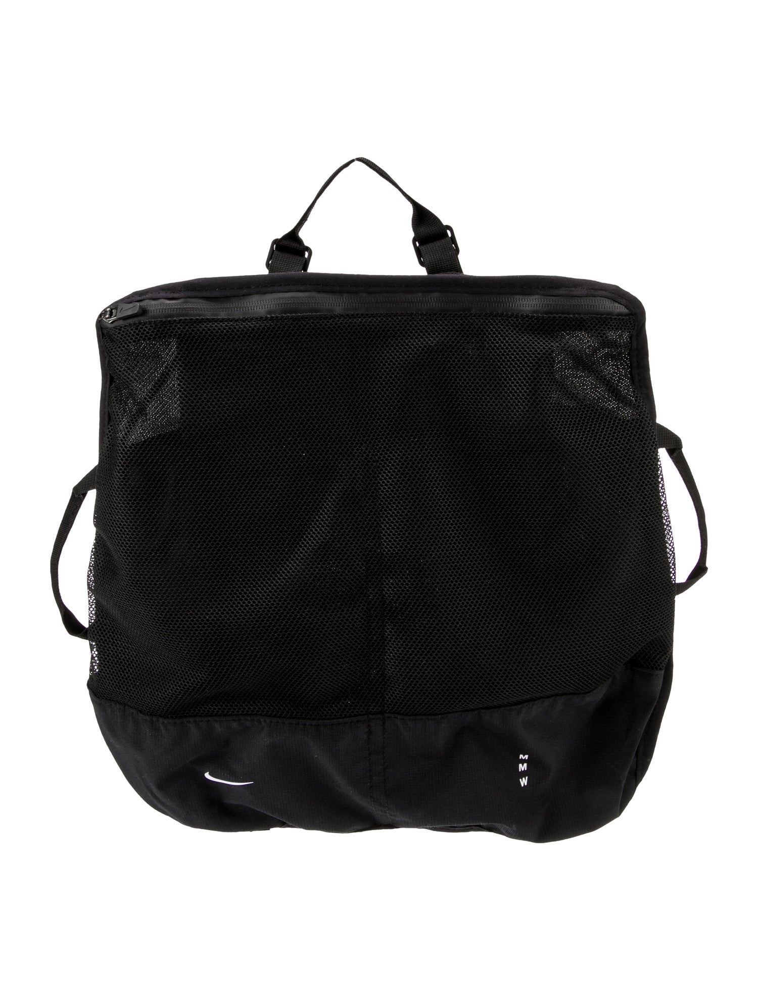 Nike x MMW Mesh Trim Nylon Backpack - Black Backpacks, Bags ...
