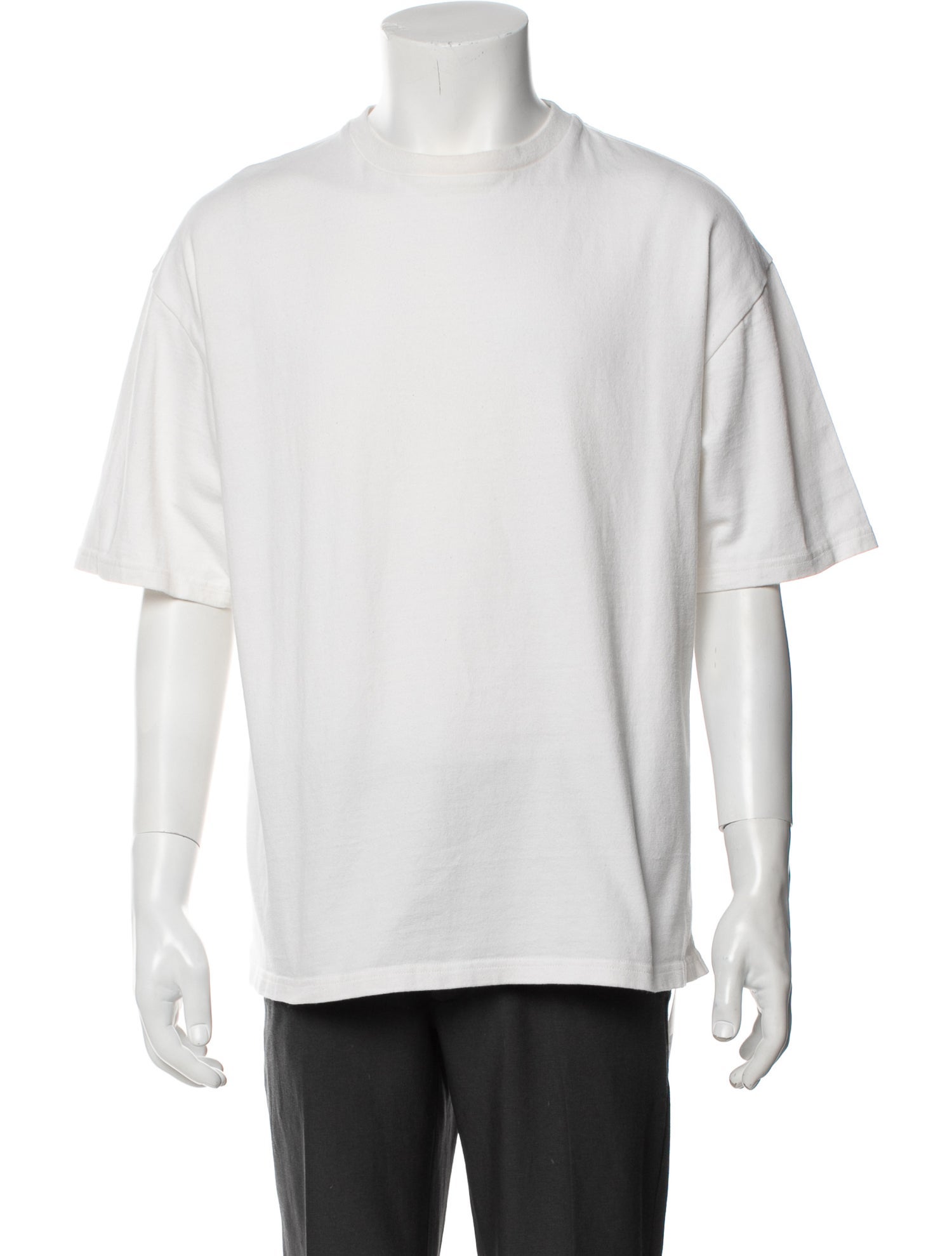 Number (N)ine Oversized Boxy Crew Neck T-Shirt - Neutrals T-Shirts ...