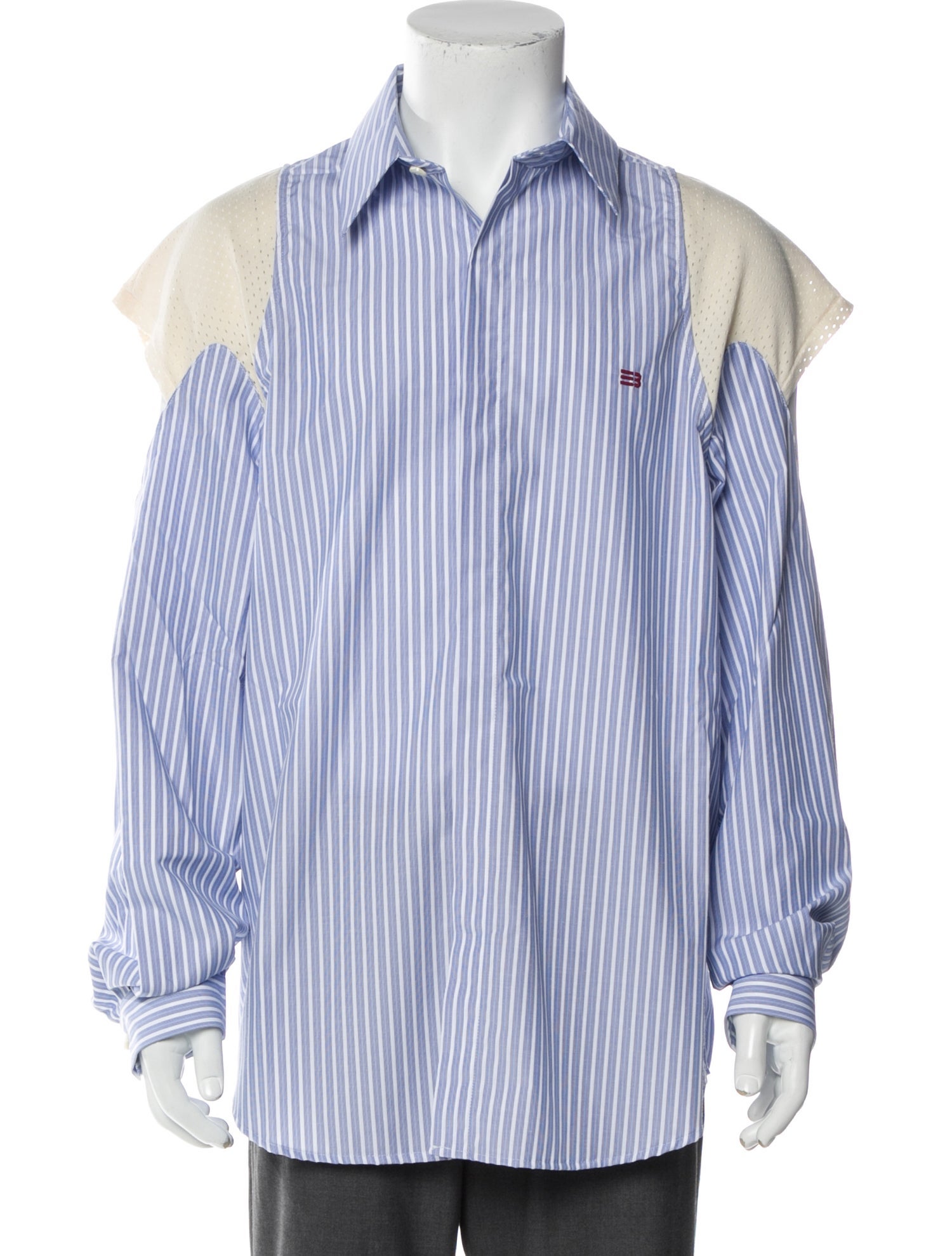 Namesake Striped Long Sleeve Shirt w/ Tags - Blue Casual Shirts ...