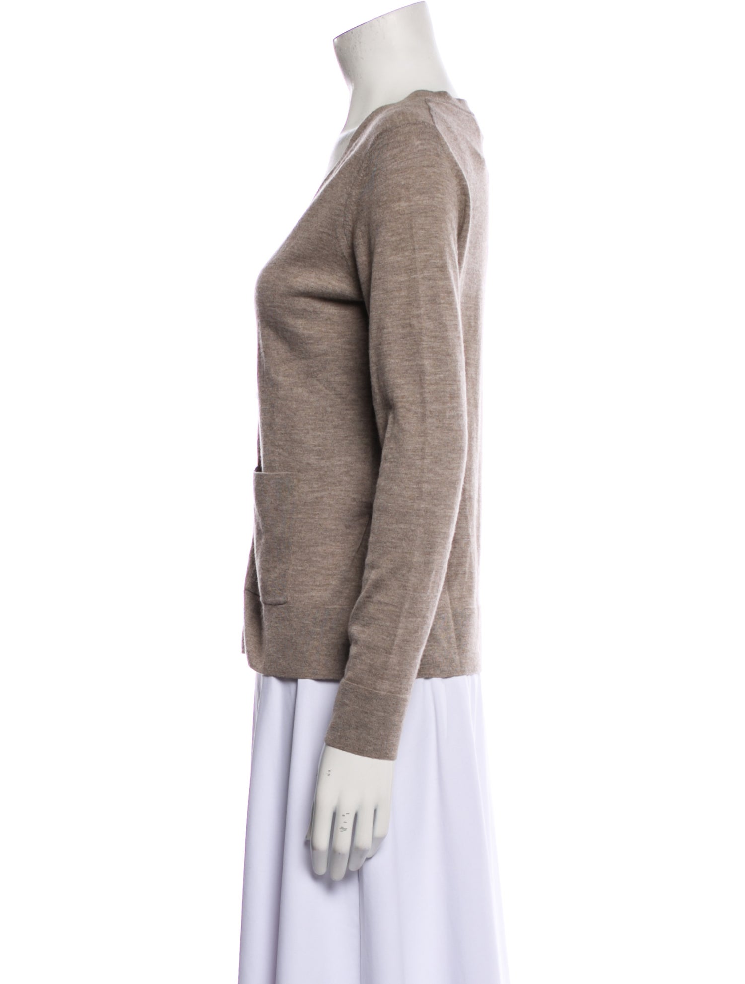 Naadam Cashmere V-Neck Sweater w/ Tags - Neutrals Knitwear, Clothing ...