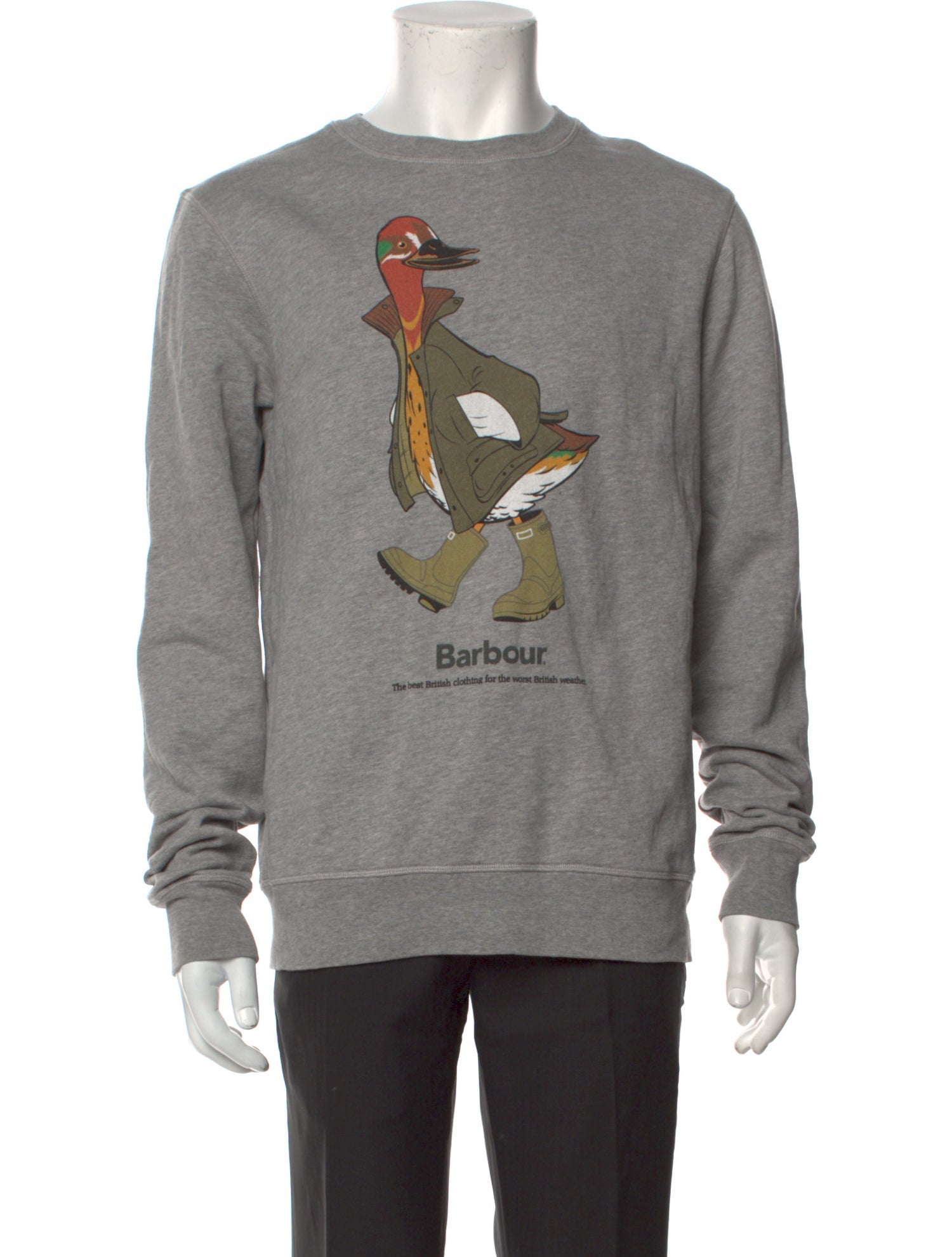 Noah x Barbour 2022 'Duck' Sweatshirt - Grey Sweatshirts & Hoodies ...