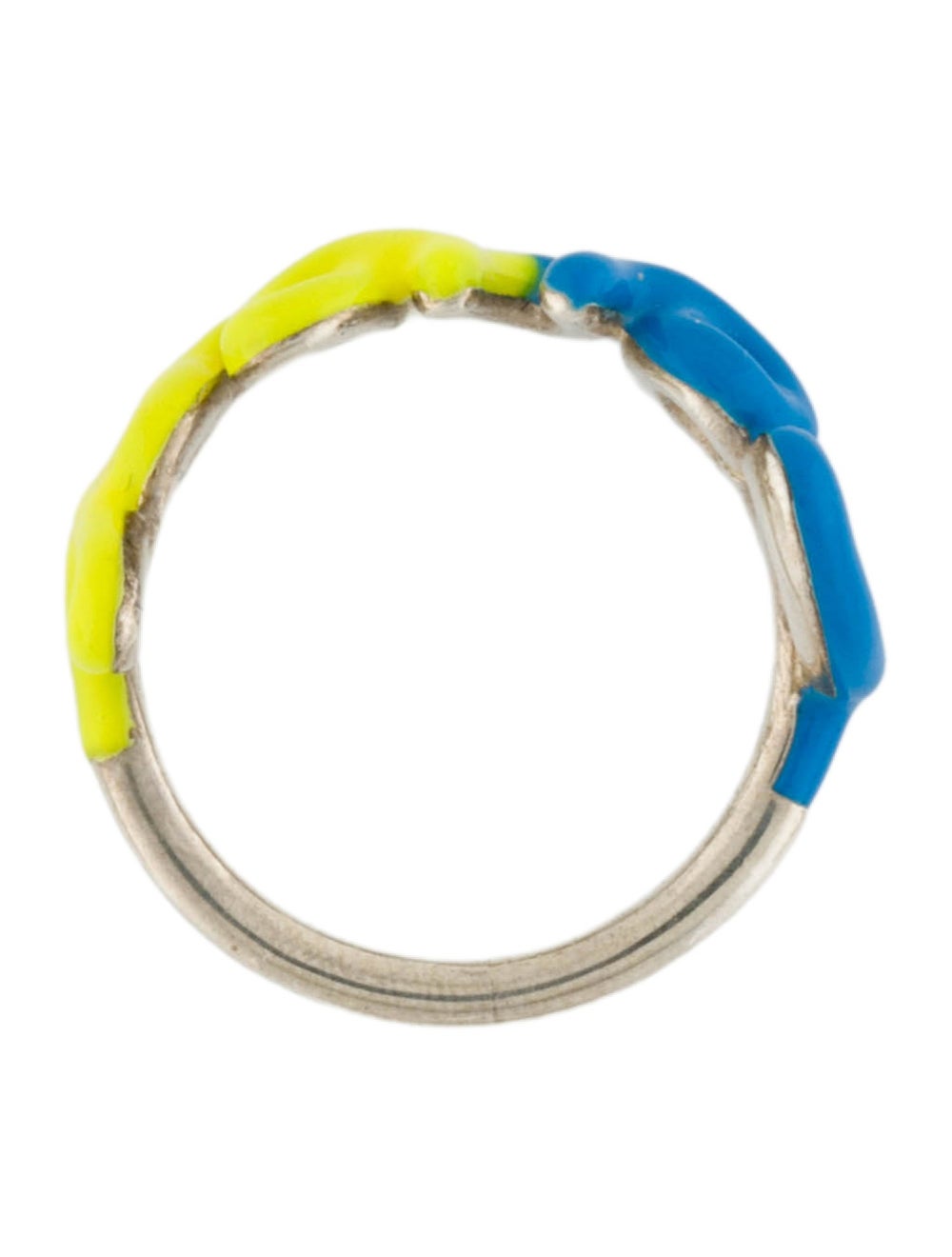 Nora Kogan Enamel 'Loved' Script Band - Blue Band, Rings - WNOKO20133 ...