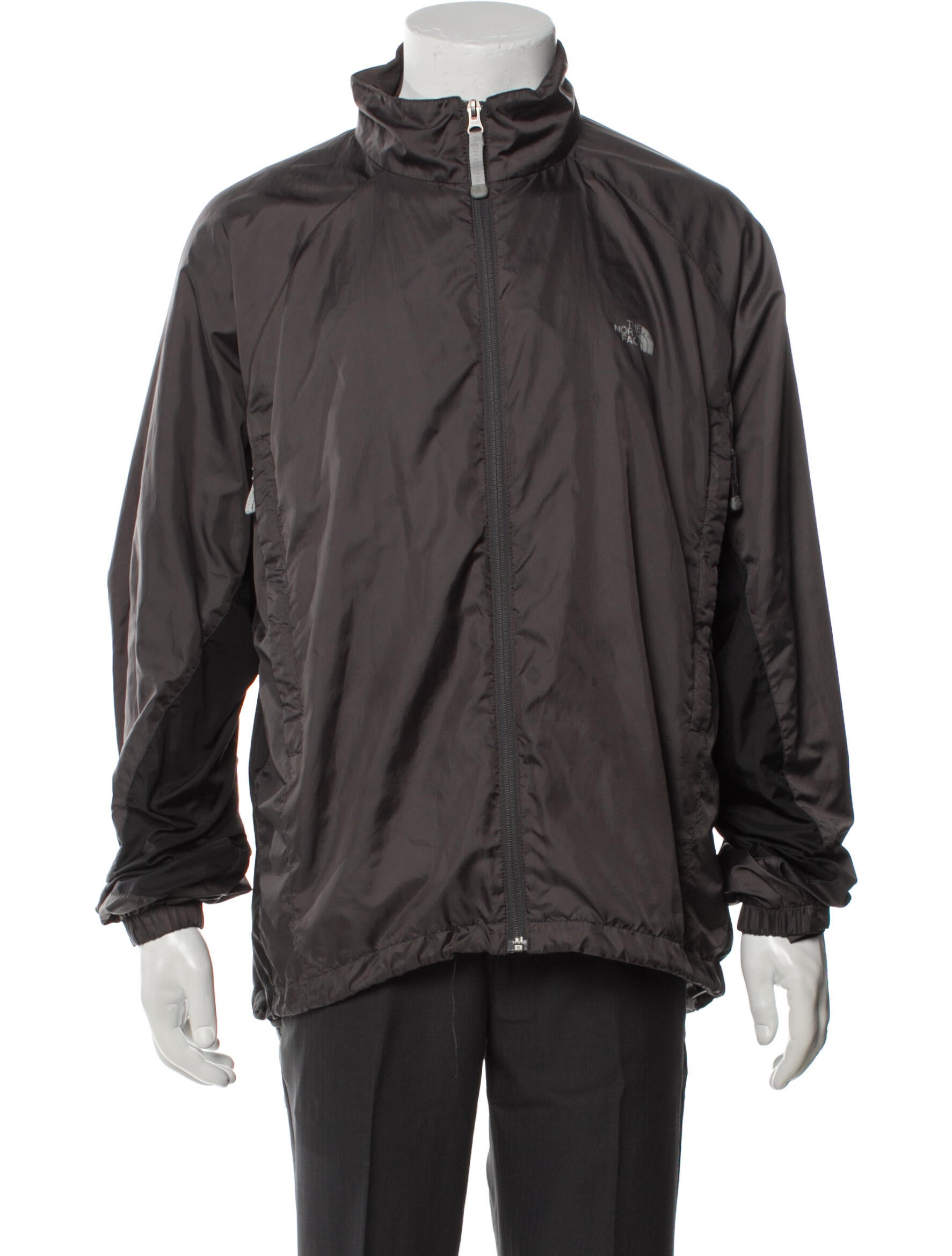 The North Face Windbreaker - Grey Outerwear, Clothing - WNORH71108 ...