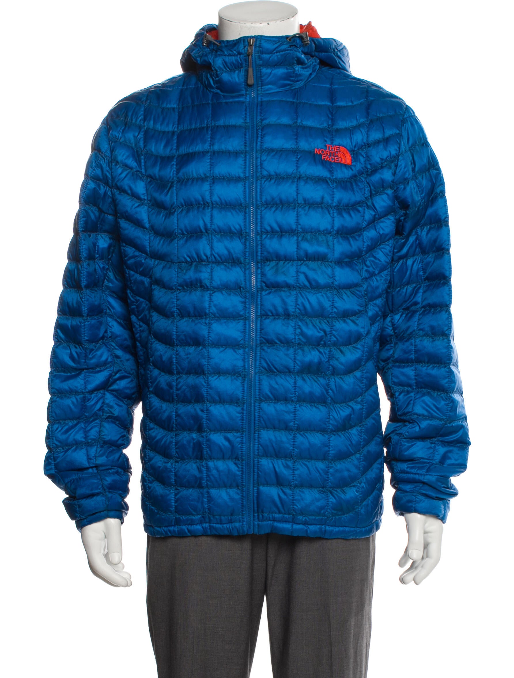 The North Face Graphic Print Puffer Coat - Blue Outerwear, Clothing ...