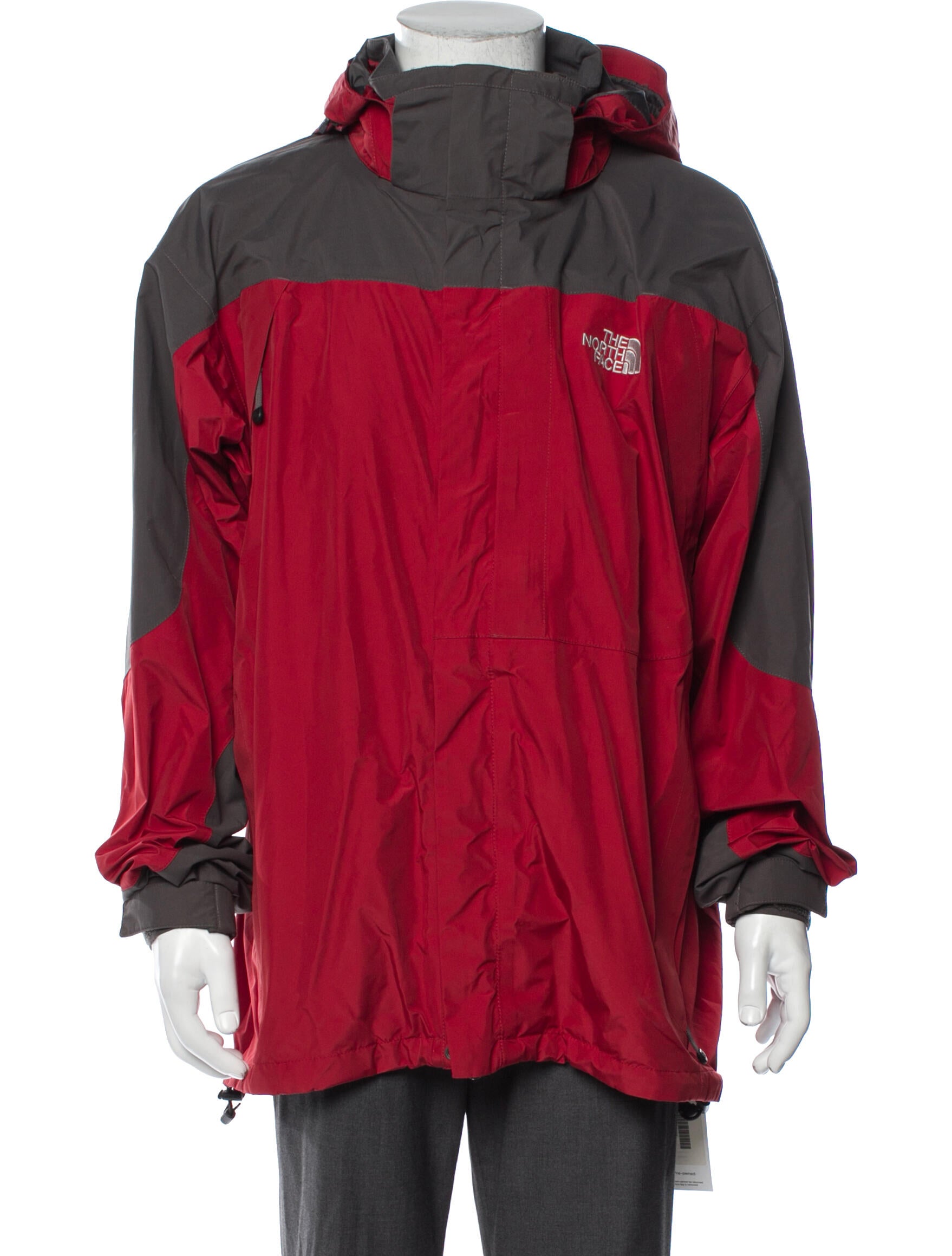The North Face Colorblock Pattern Parka - Red Outerwear, Clothing ...
