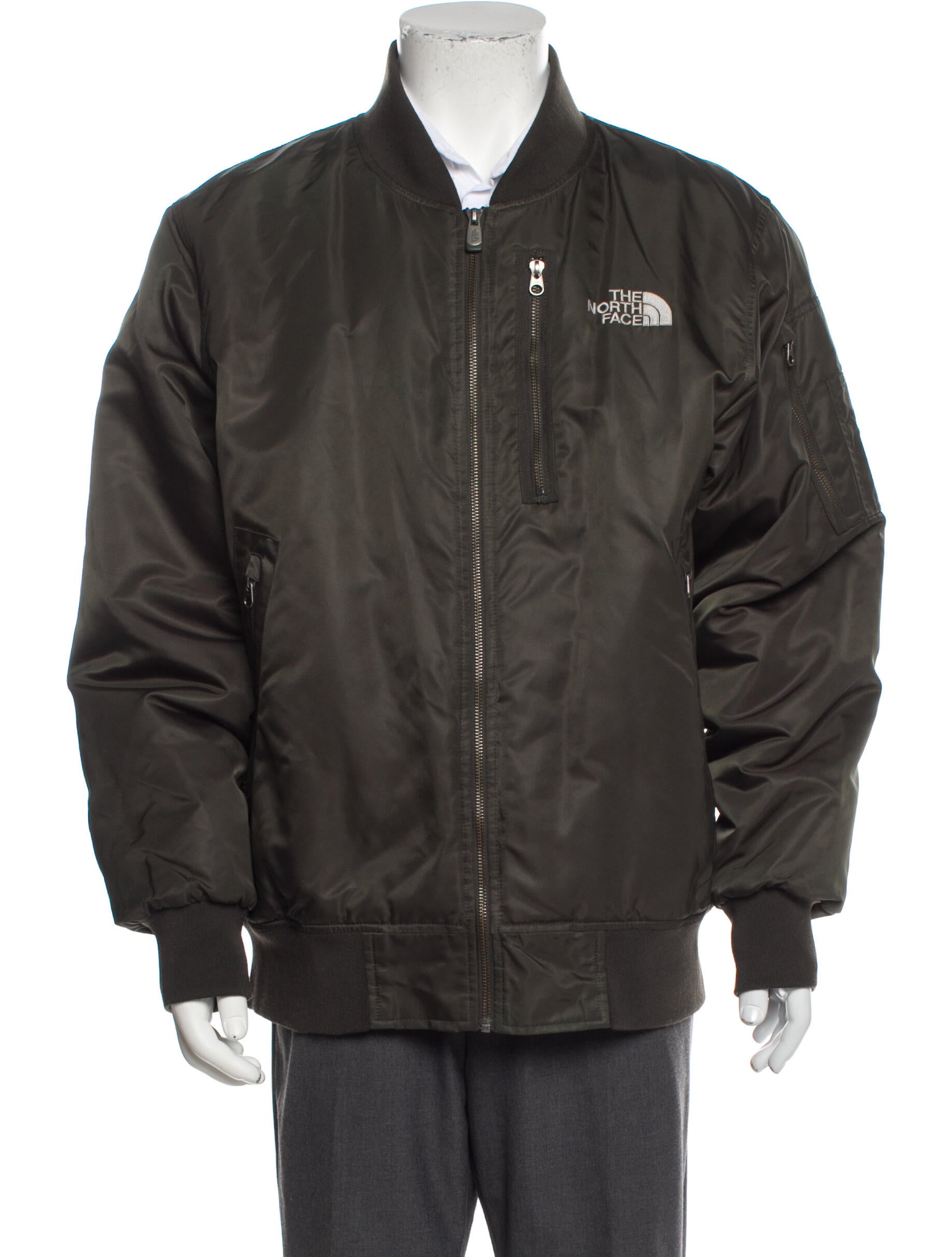 The North Face Graphic Print Bomber Jacket - Green Outerwear, Clothing ...