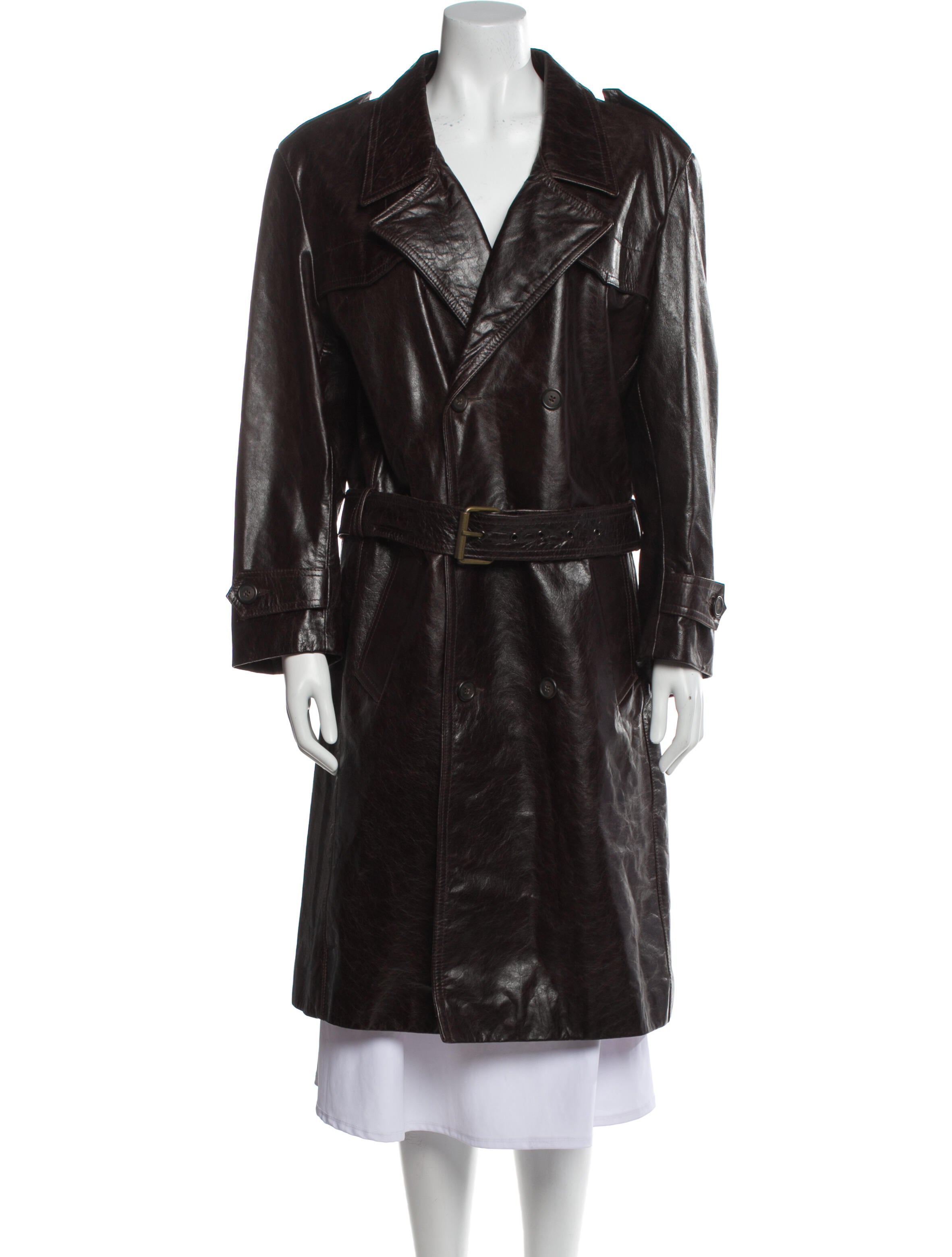 Gestapo Leather Trench Coat