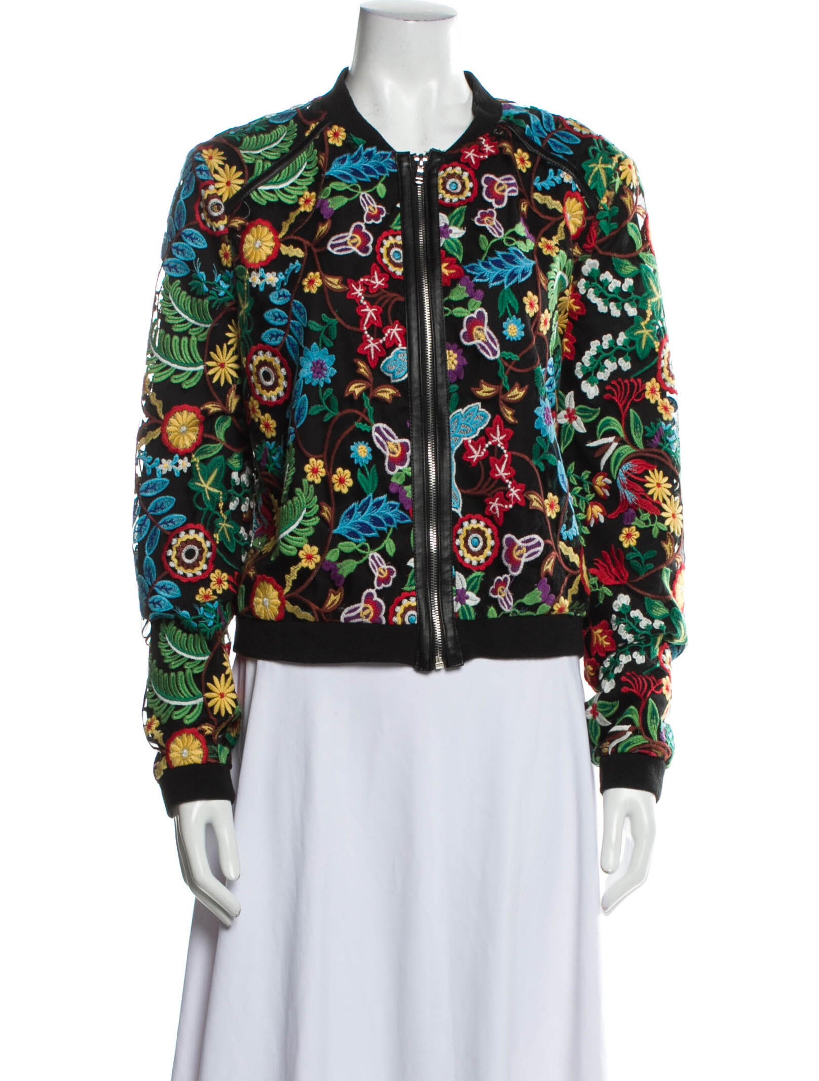 Needle & Thread Floral Print Bomber Jacket w/ Tags - Black Jackets, Clothing - WNT23996 | The ...