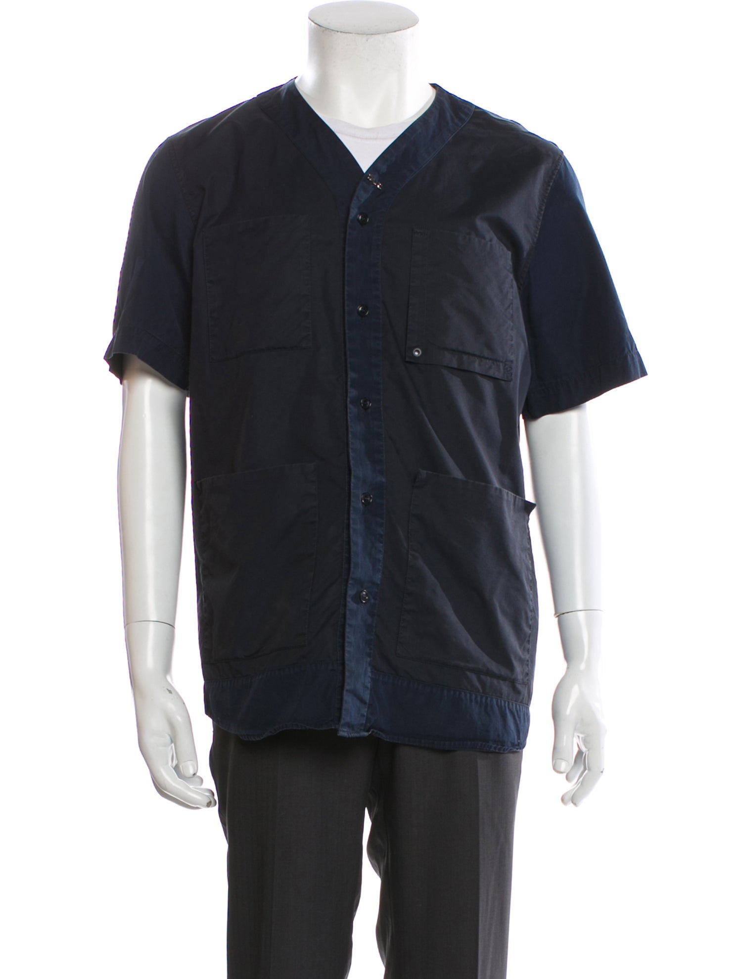 OAMC Short Sleeve Shirt - Blue Casual Shirts, Clothing - WOAMC21060 ...