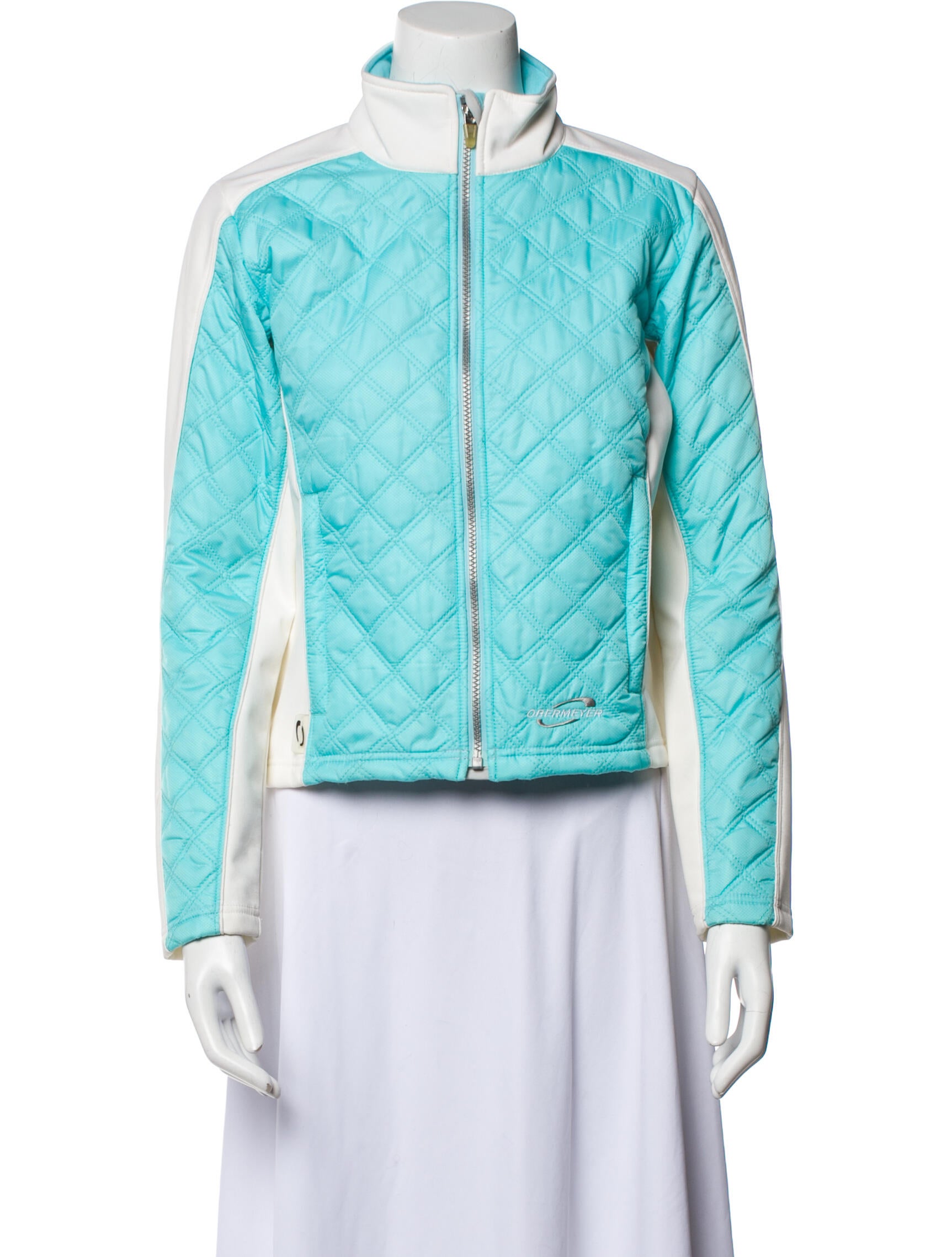 Obermeyer Colorblock Pattern Evening Jacket - Blue Jackets, Clothing ...