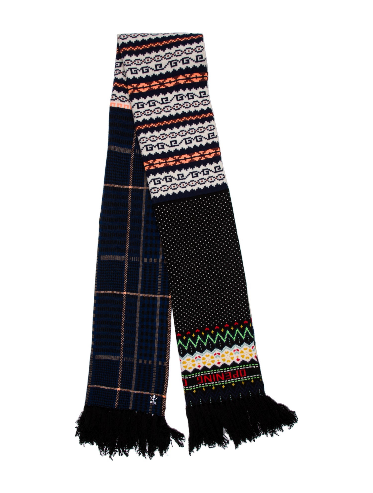 Versace Patterned Wool Scarf - Black Scarves, Accessories - VES30444 ...